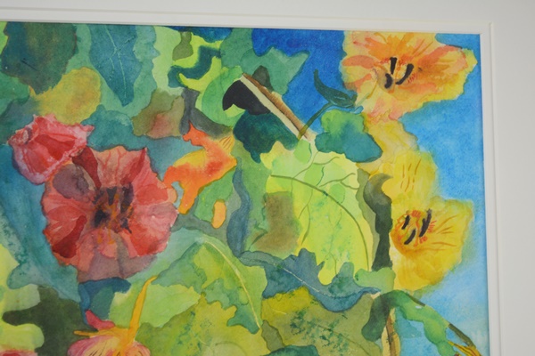Doris Davis-Glackin "Summer Gathering" Original Watercolor | EBTH