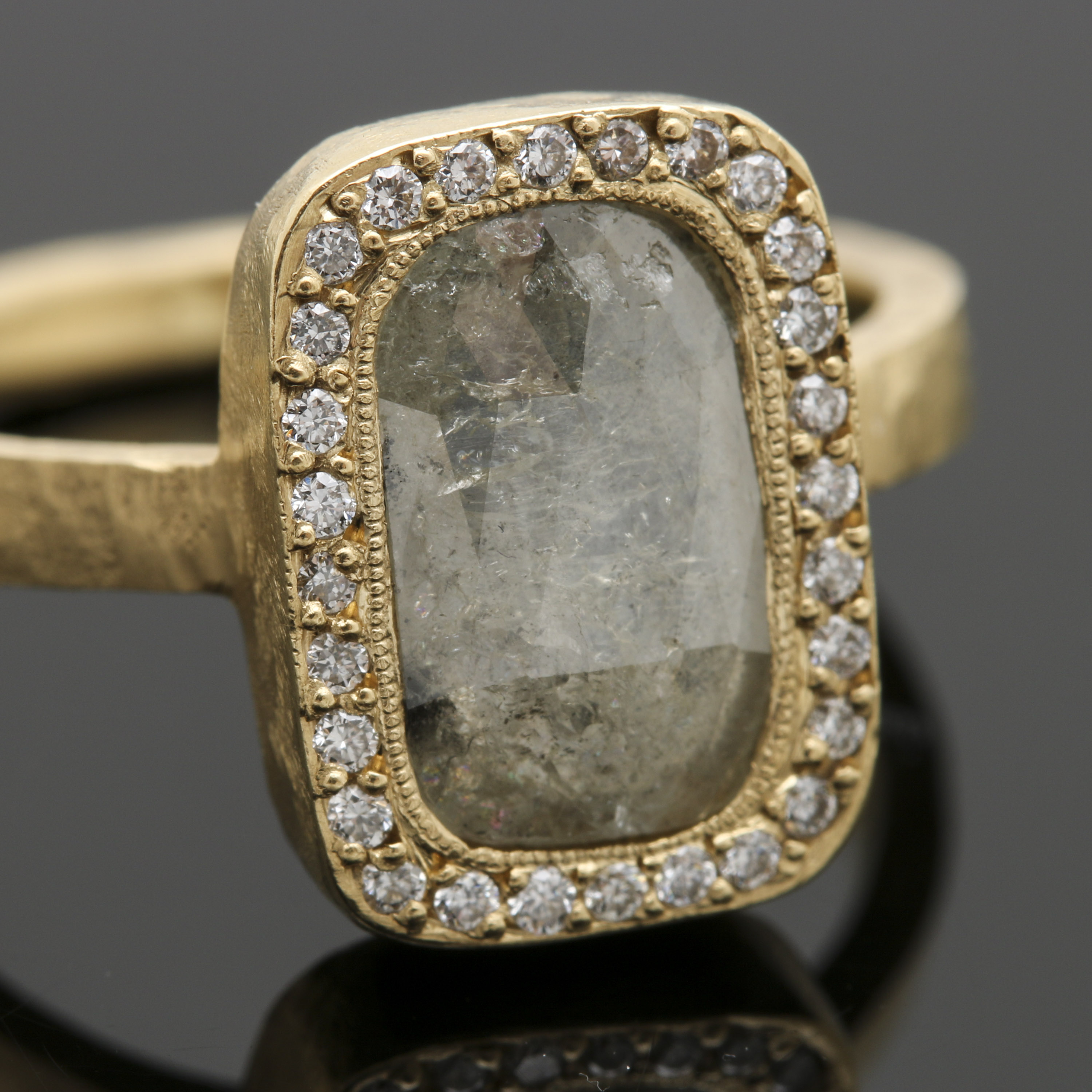 Jennifer Dawes 18K Yellow Gold Diamond Ring Set | EBTH