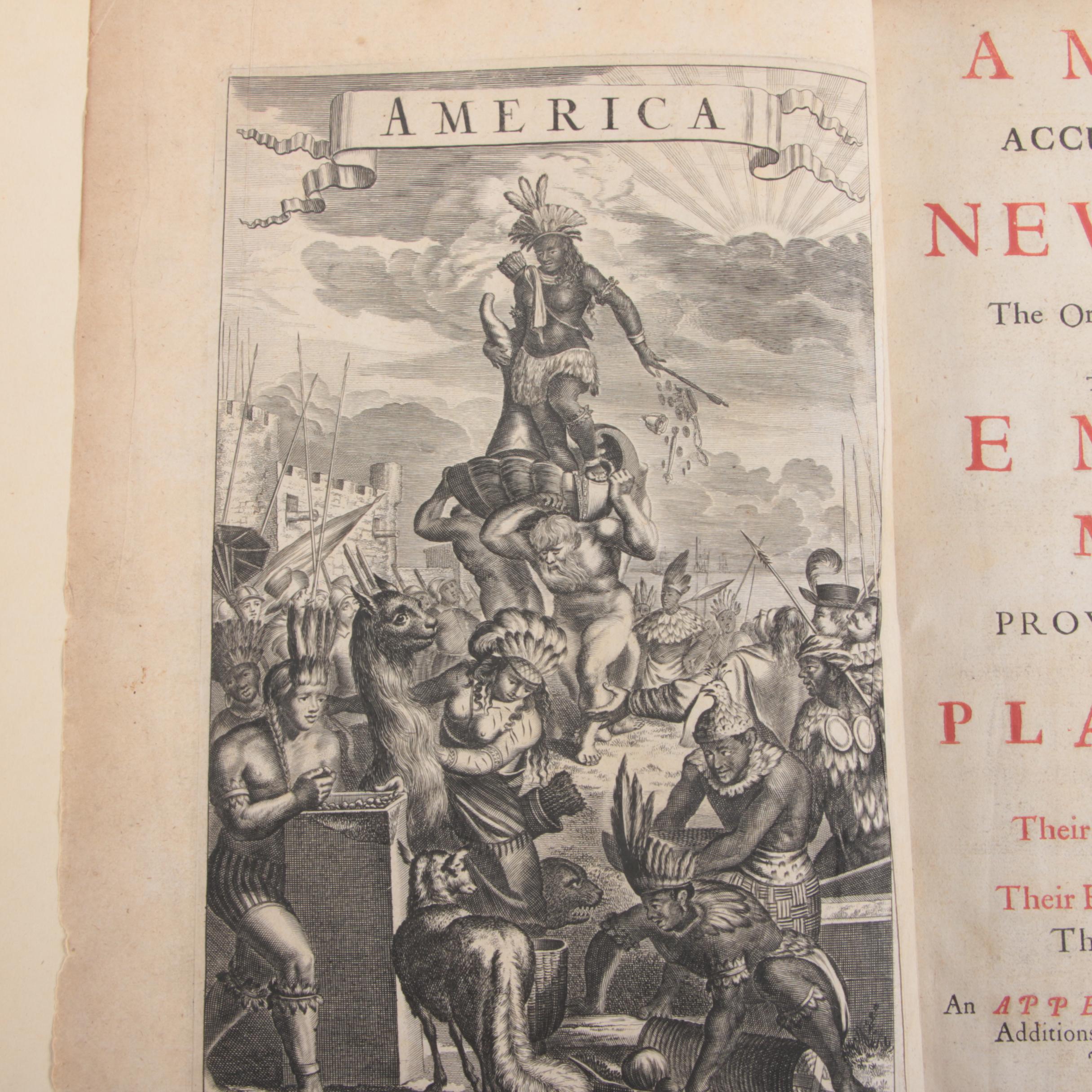 1671 "America" Book with Illustrated Maps by John Ogilby | EBTH