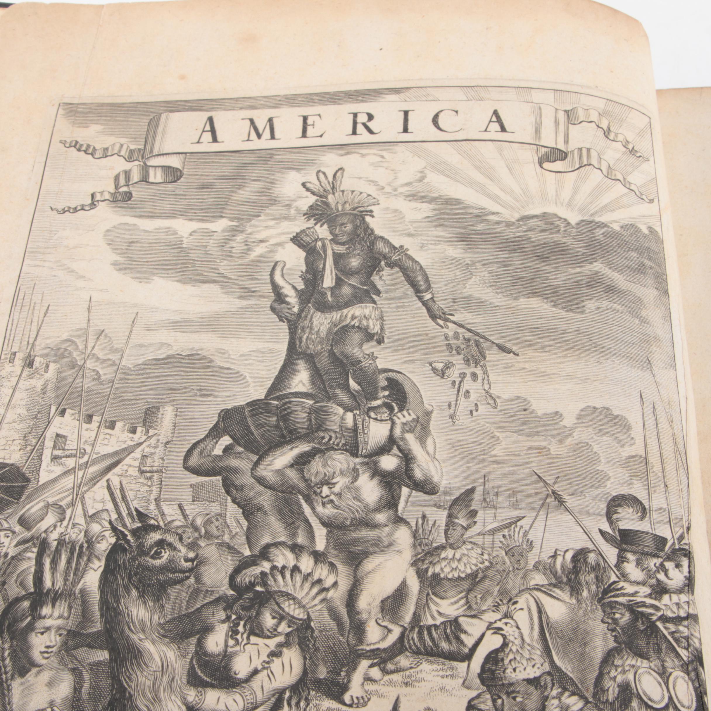 1671 "America" Book with Illustrated Maps by John Ogilby | EBTH