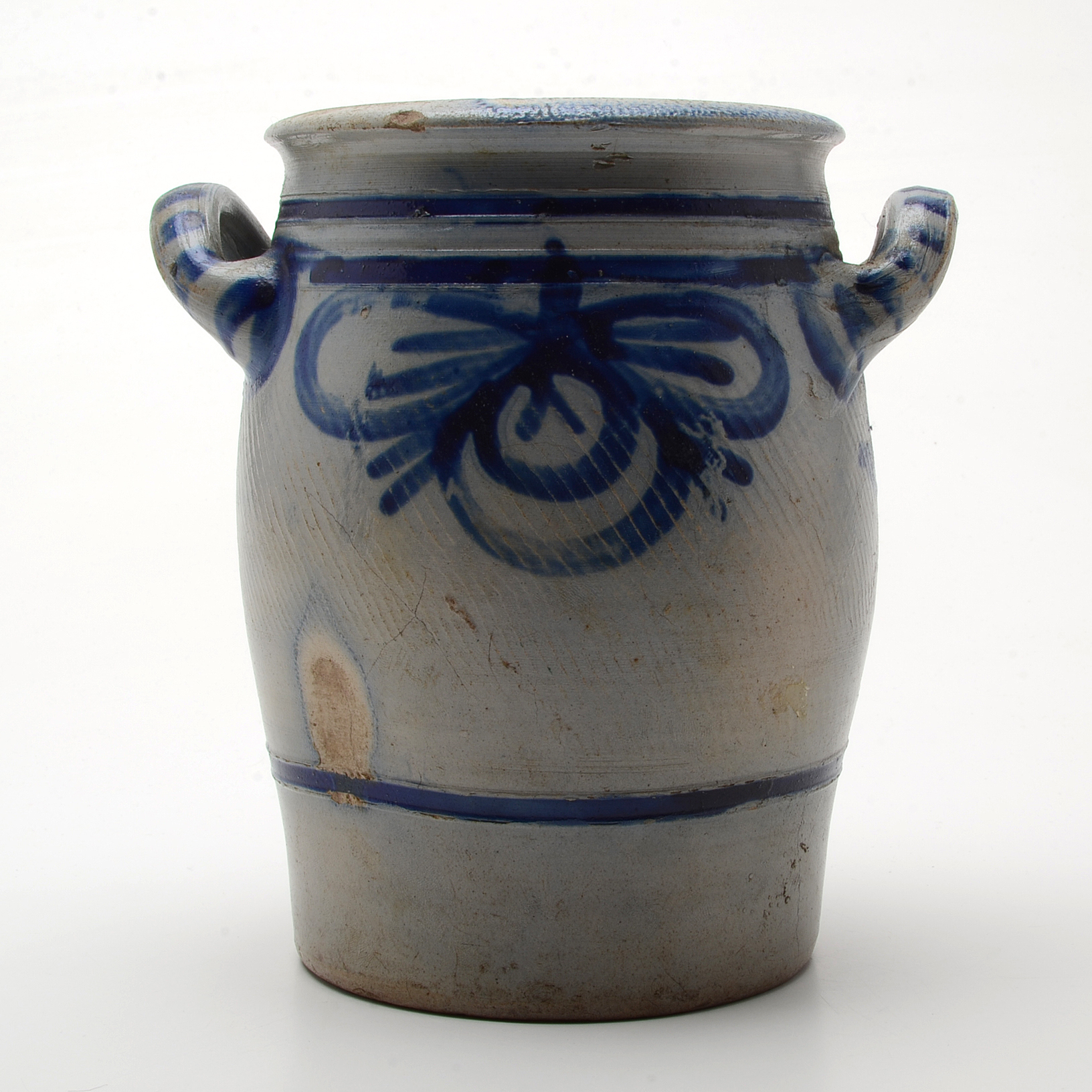 Antique Salt-Glazed Stoneware Crocks, Including a German Westerwald ...