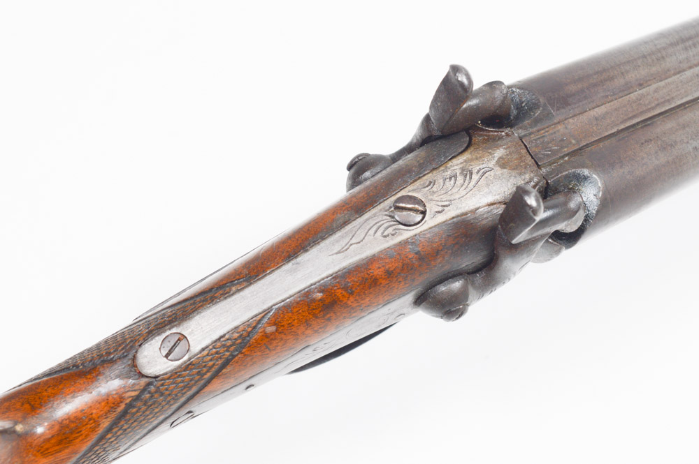 Antique Side-by-Side Muzzle Load Double-Barrel Shotgun | EBTH
