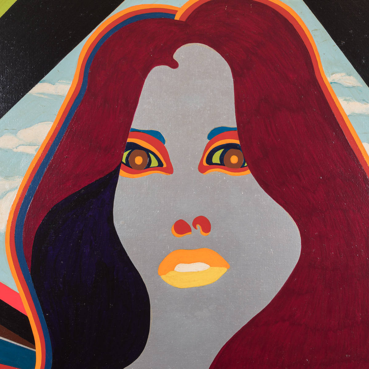 1970 Bill Schiffer Acrylic Painting | EBTH