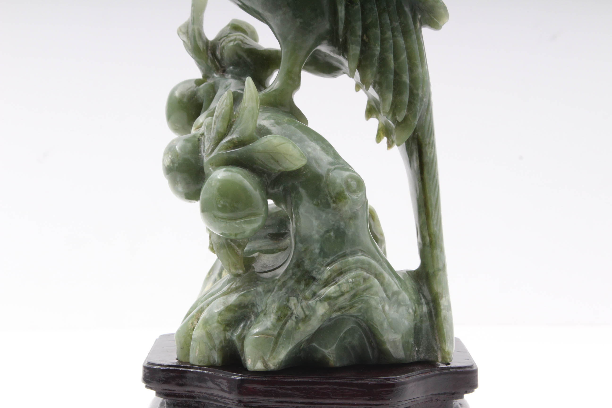 Chinese Hand Carved Nephrite Bird Sculpture | EBTH