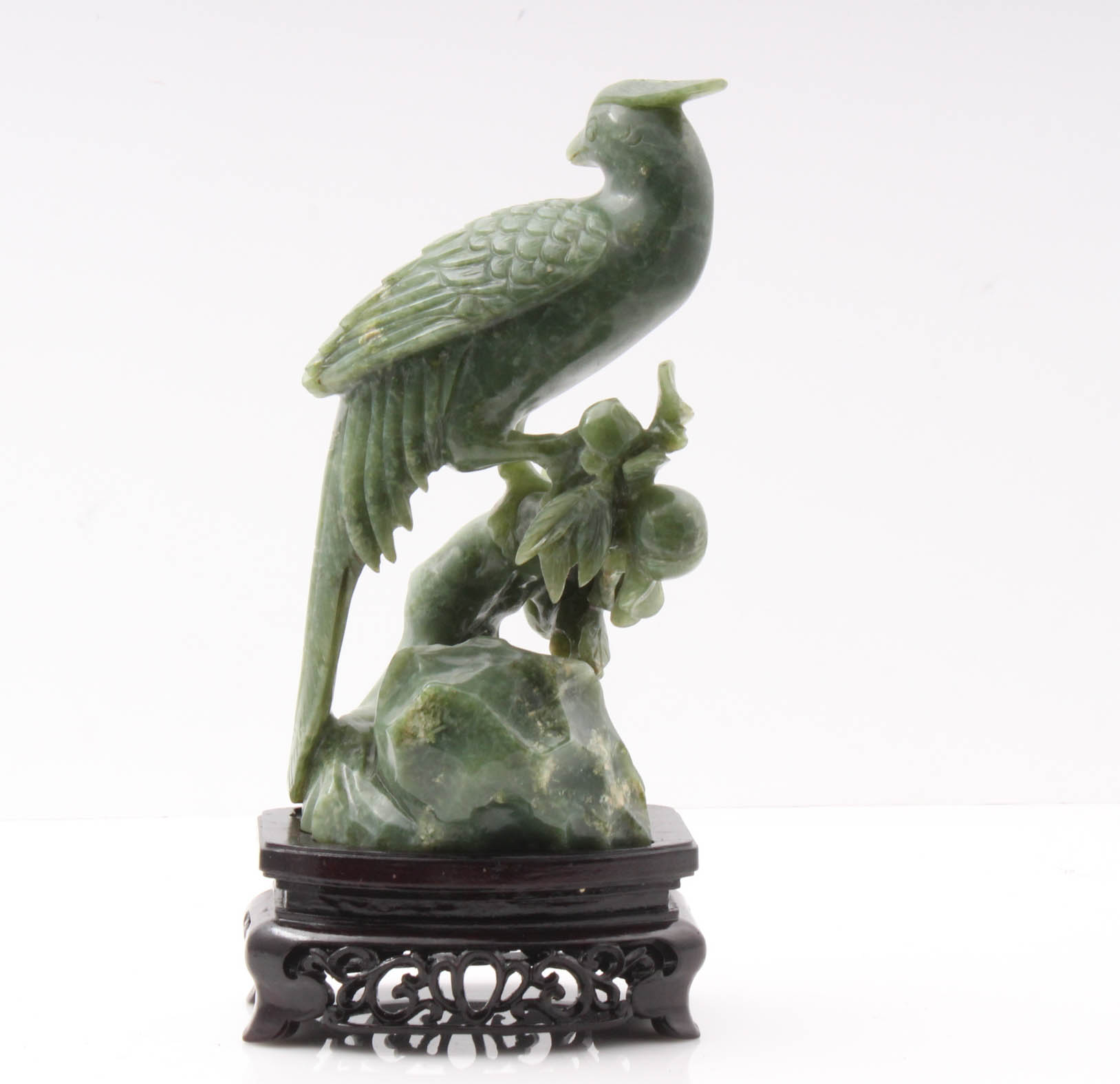 Chinese Hand Carved Nephrite Bird Sculpture | EBTH