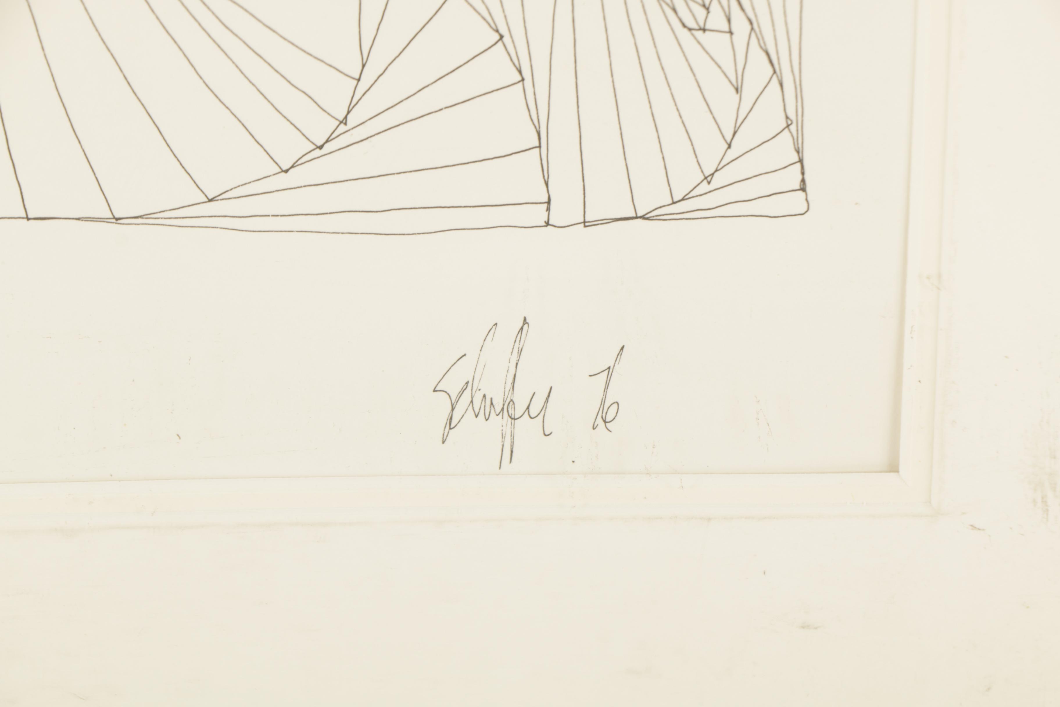 Bill Schiffer 1976 Ink Drawings | EBTH