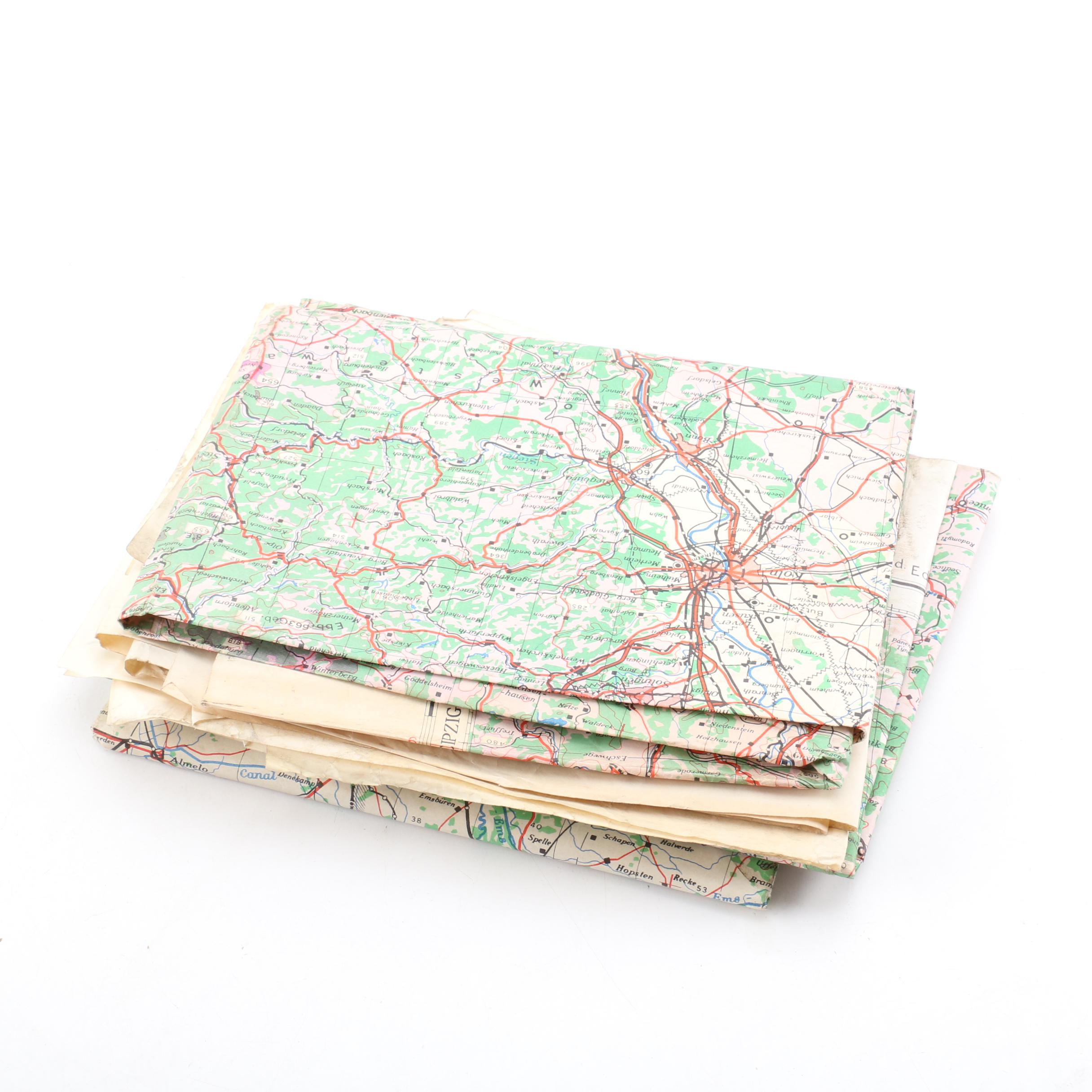 World War II Cloth Escape Maps of Germany | EBTH
