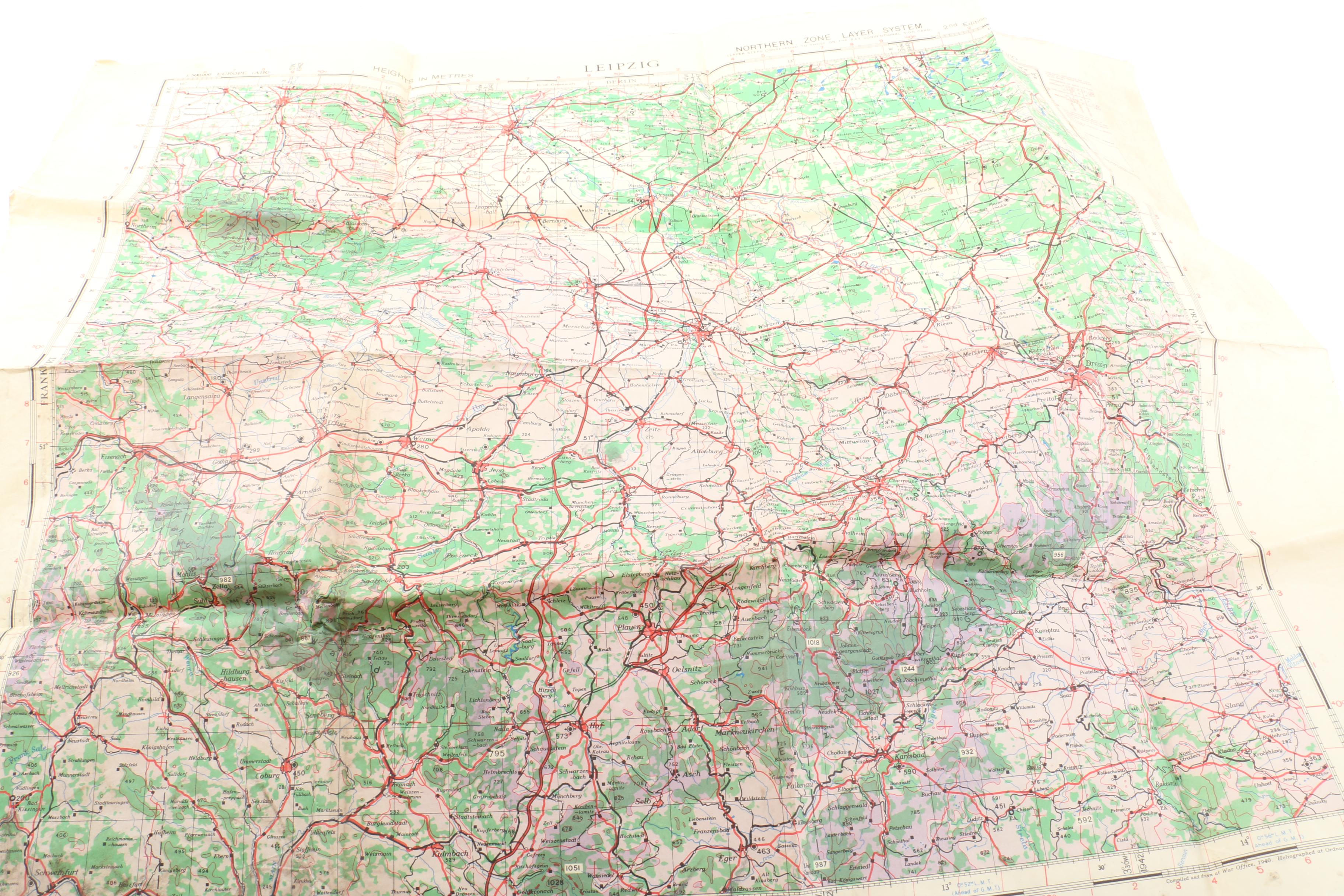 World War II Cloth Escape Maps of Germany | EBTH