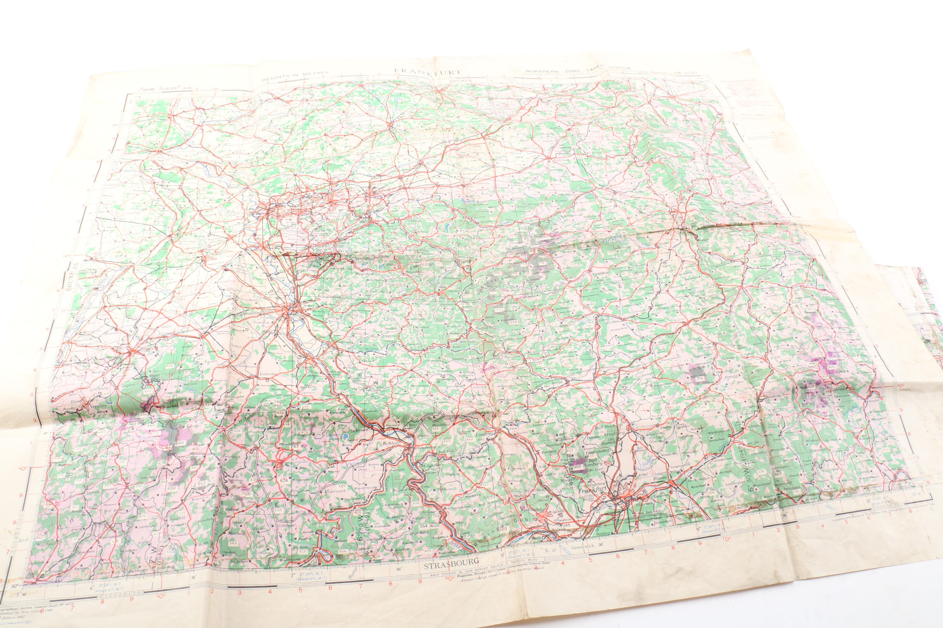 World War II Cloth Escape Maps of Germany | EBTH