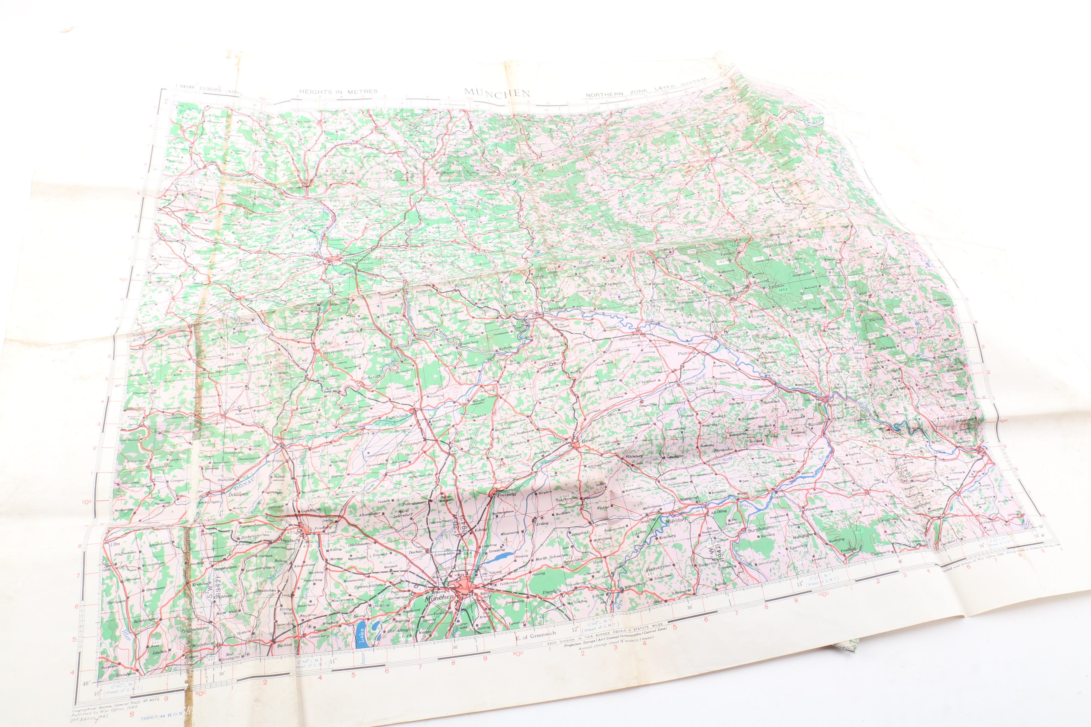 World War II Cloth Escape Maps of Germany | EBTH