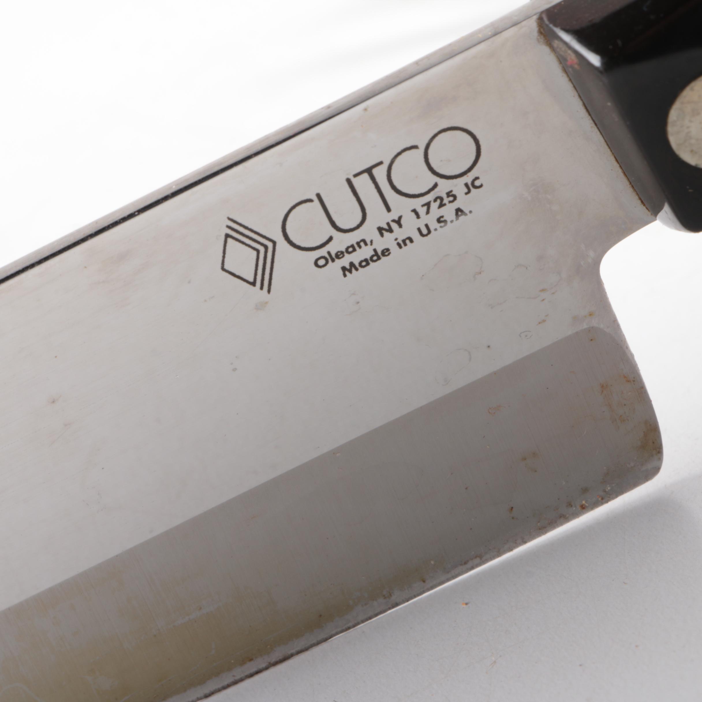 Robo Knife Sharpener with Cutco Knives Featuring Rosewood Handles | EBTH