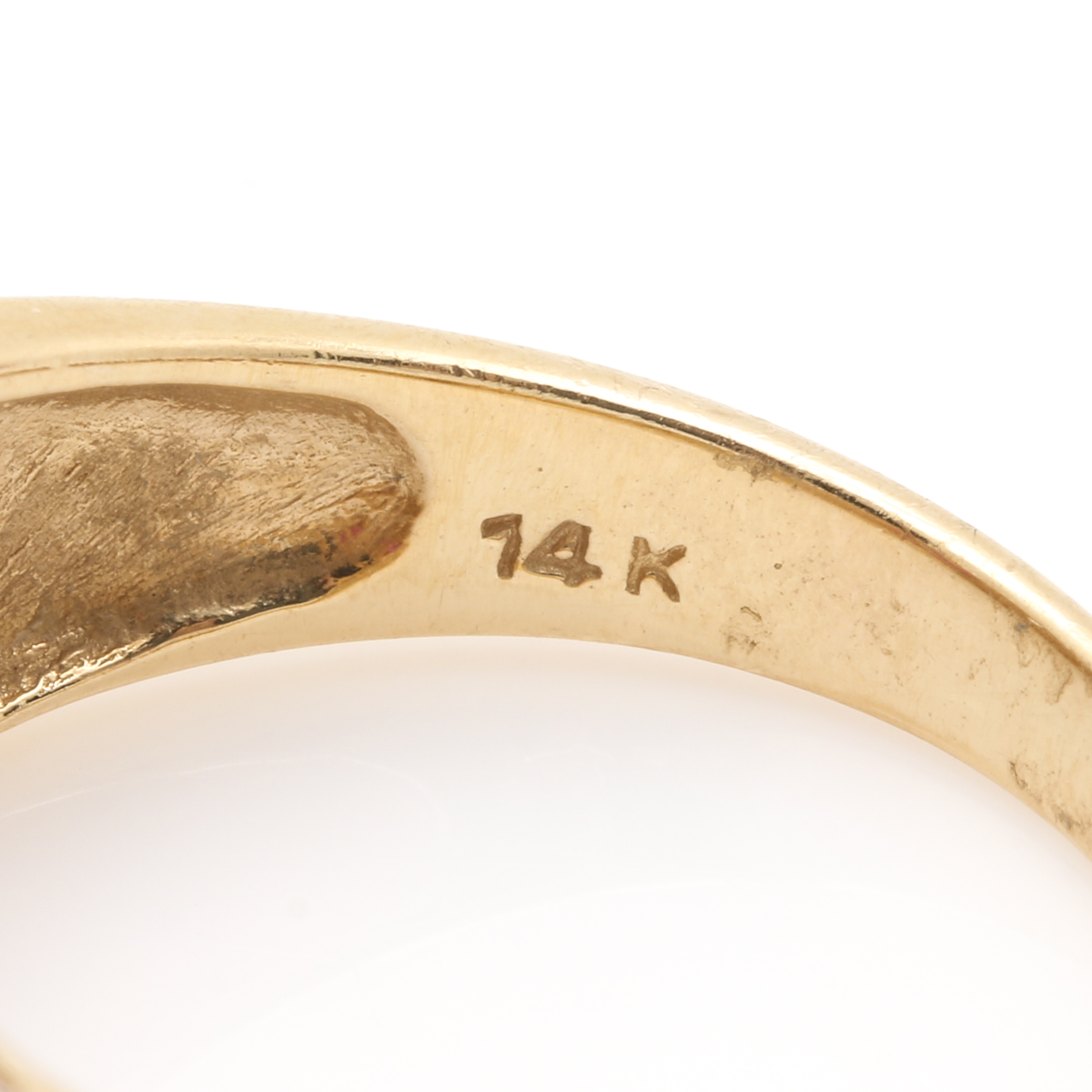 John C. Rinker 14K Yellow Gold Pink Tourmaline Diamond Ring | EBTH