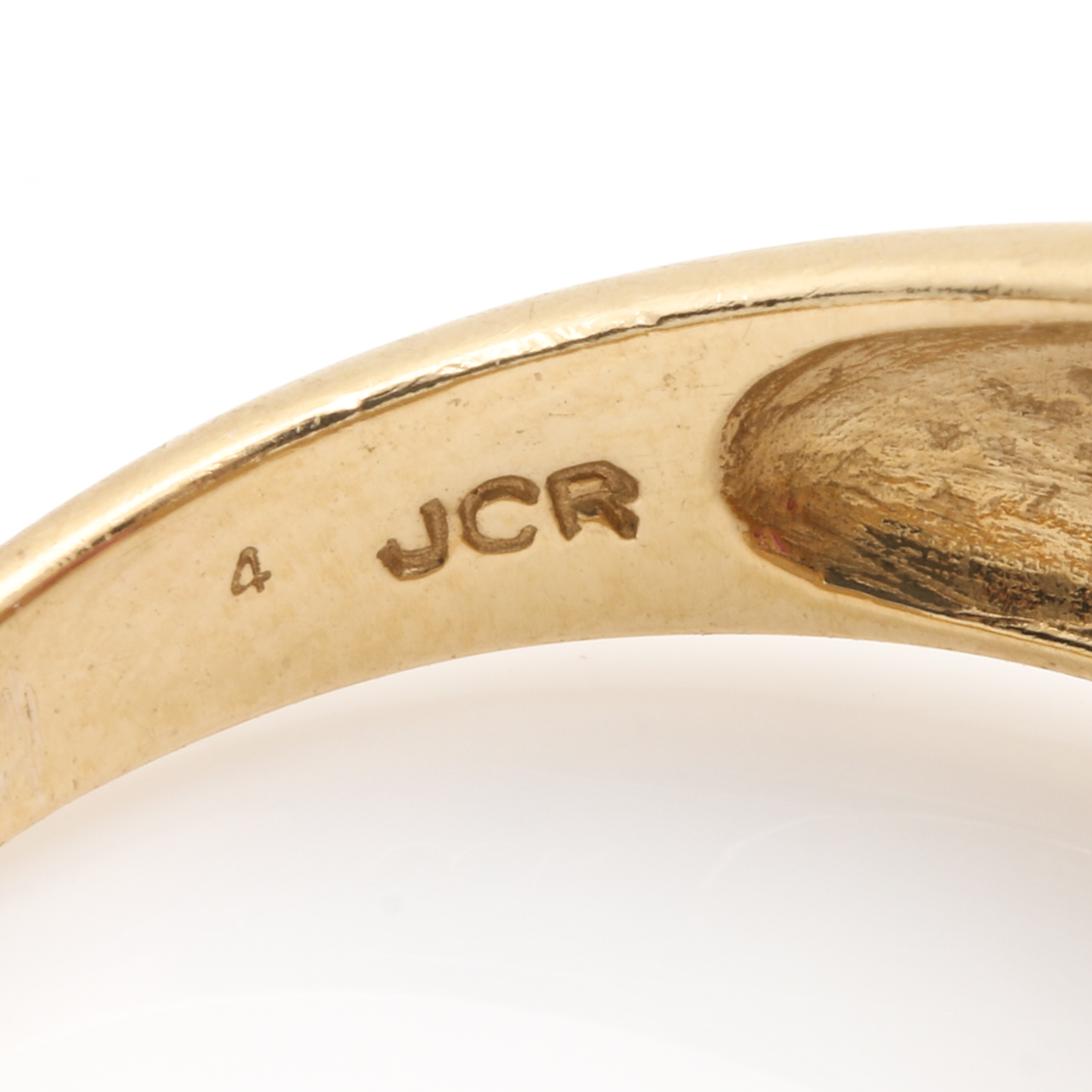 John C. Rinker 14K Yellow Gold Pink Tourmaline Diamond Ring | EBTH