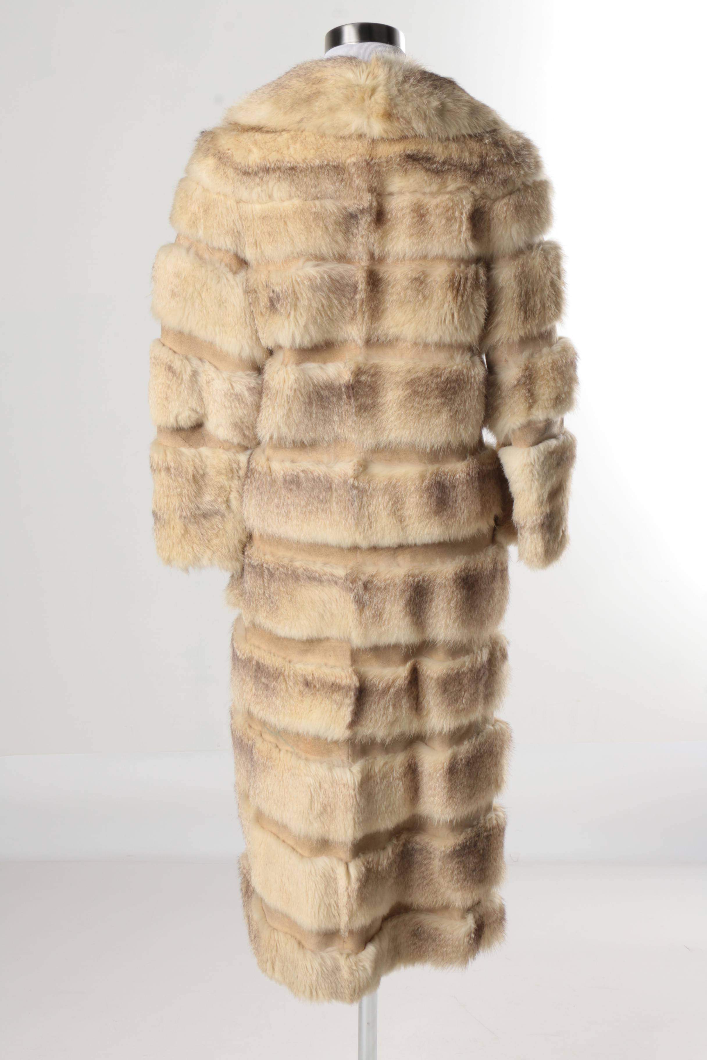 Vintage Badger Fur Coat | EBTH