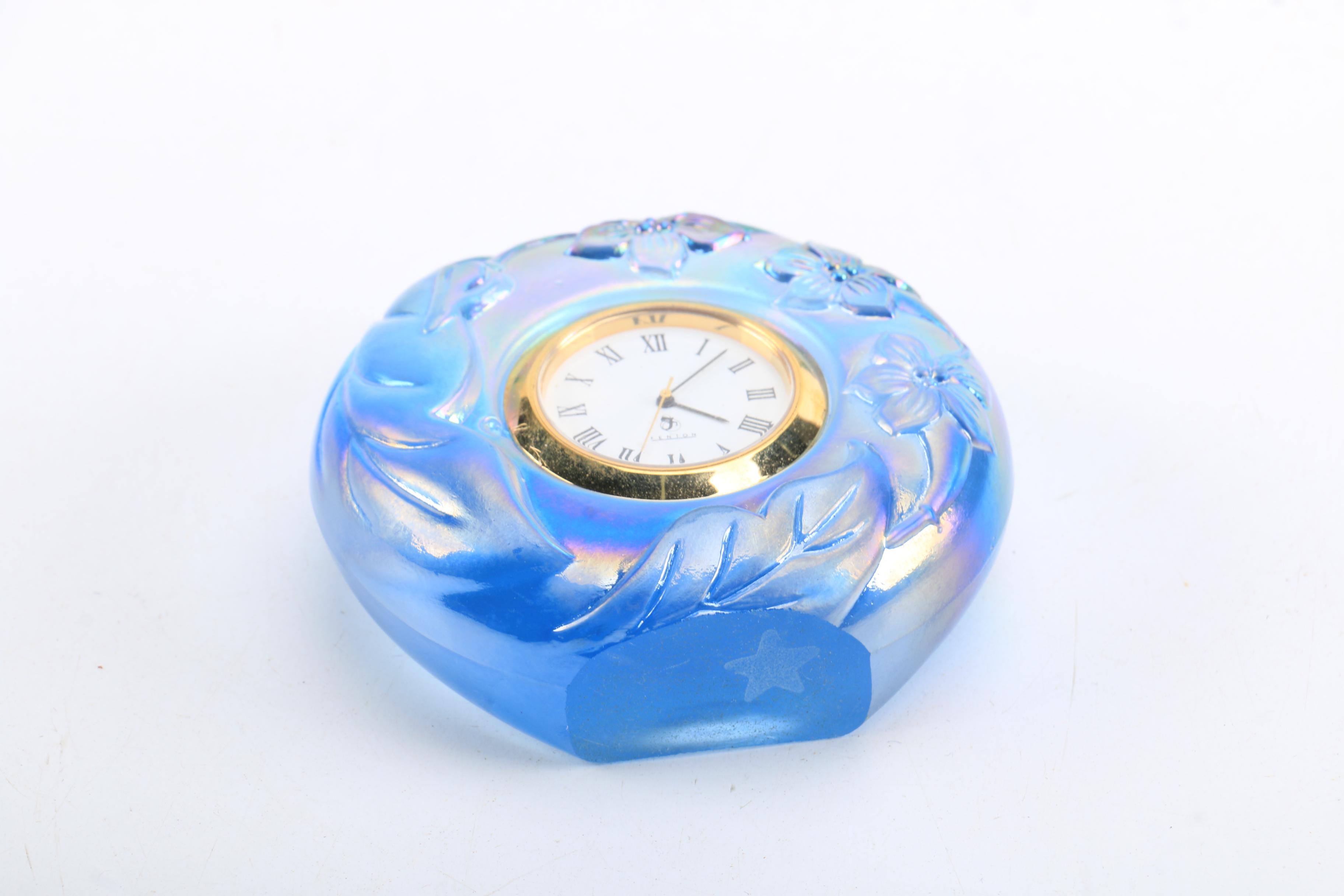 Fenton Art Glass Shelf Clock | EBTH