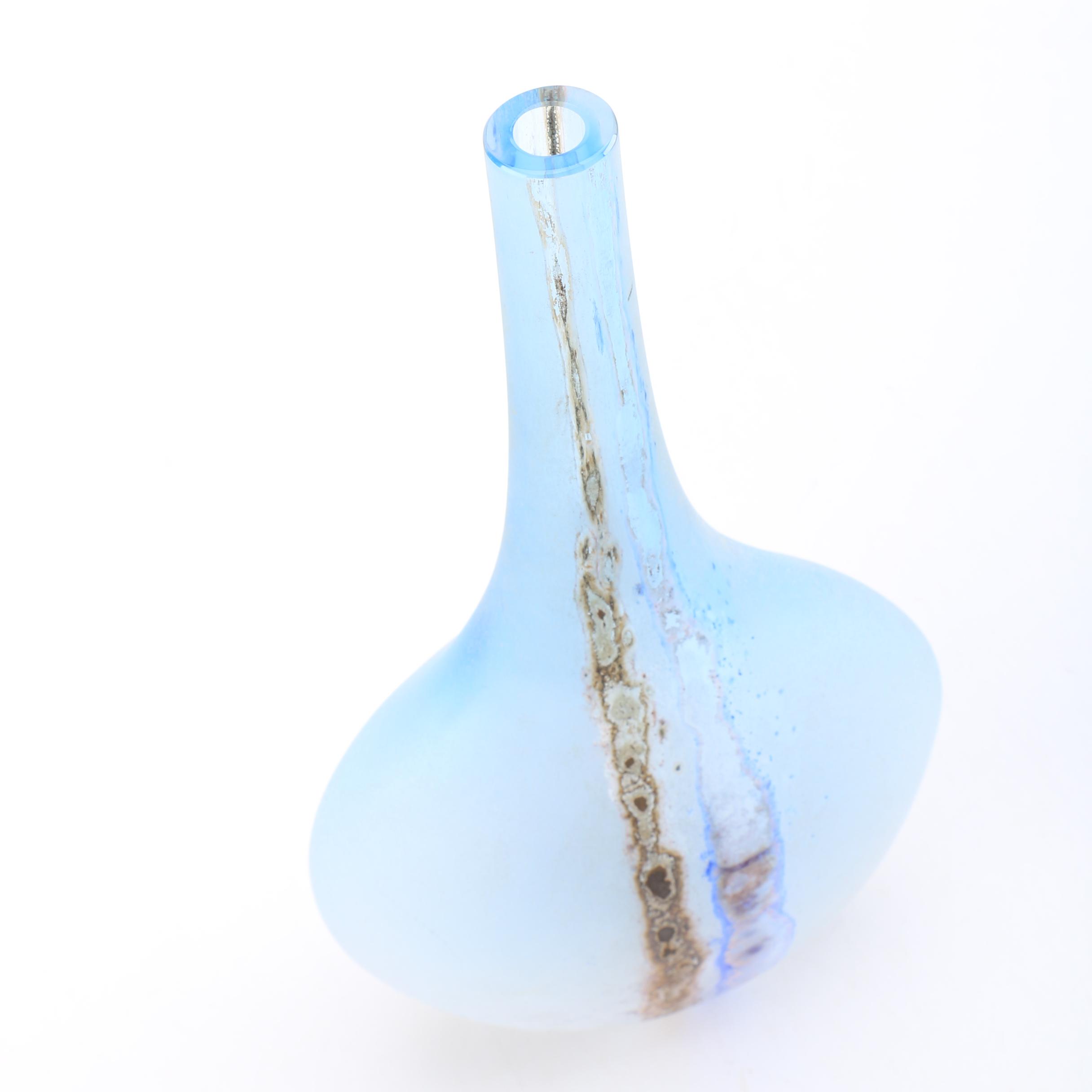 Vintage Alfredo Barbini Murano "Scavo" Glass Vase | EBTH