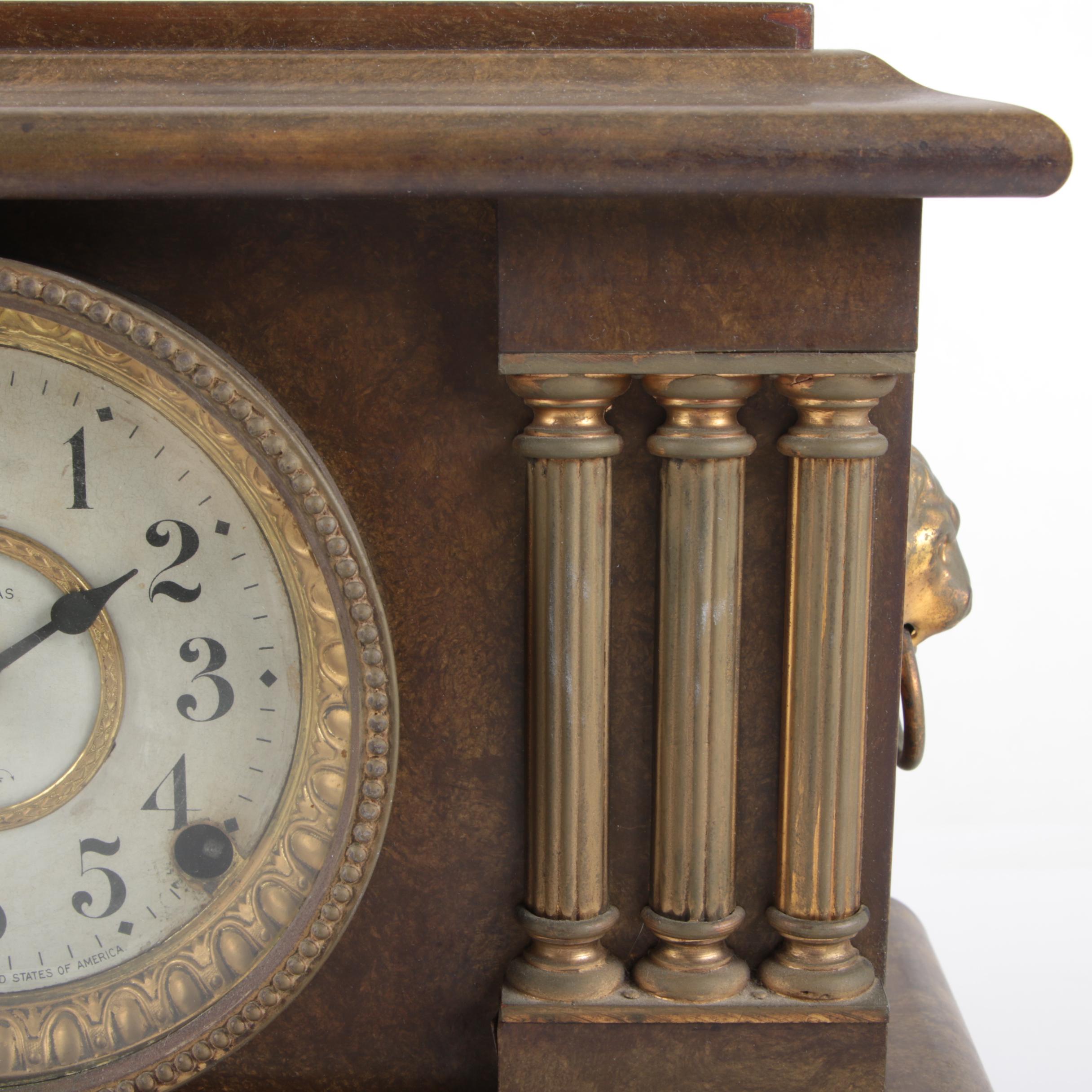 Vintage Seth Thomas Adamantine Pillar Style Mantel Clock | EBTH