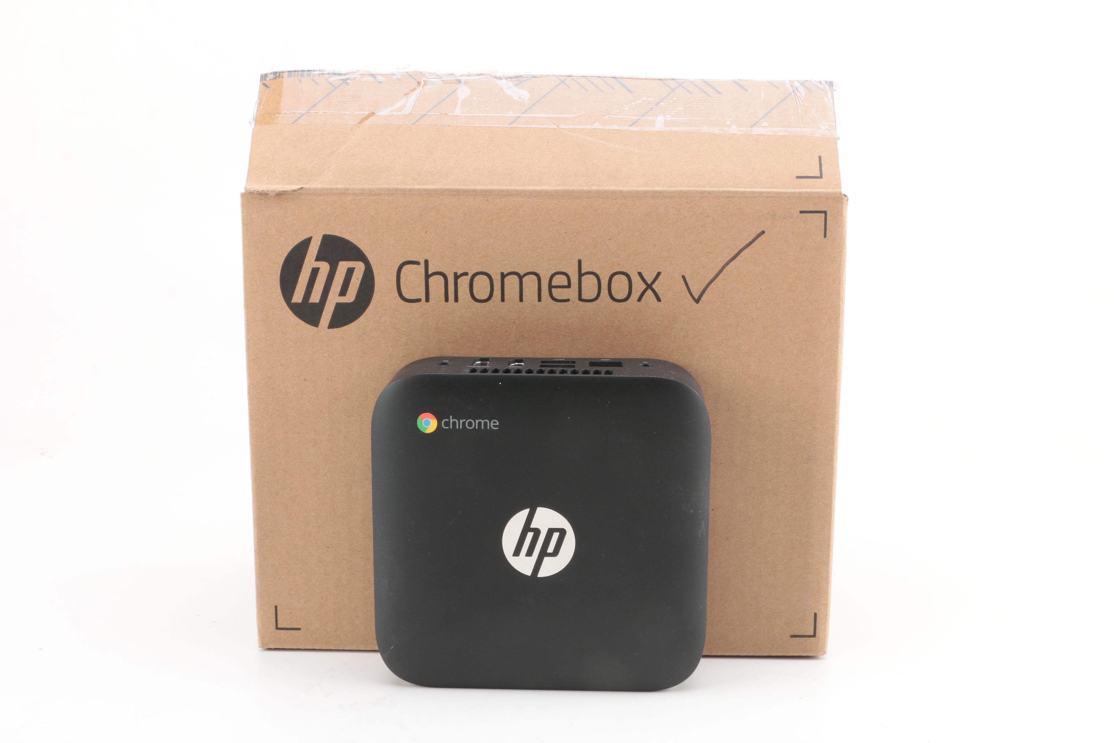 HP Chromebox Desktop Computer with Logitech Wireless Keyboard | EBTH