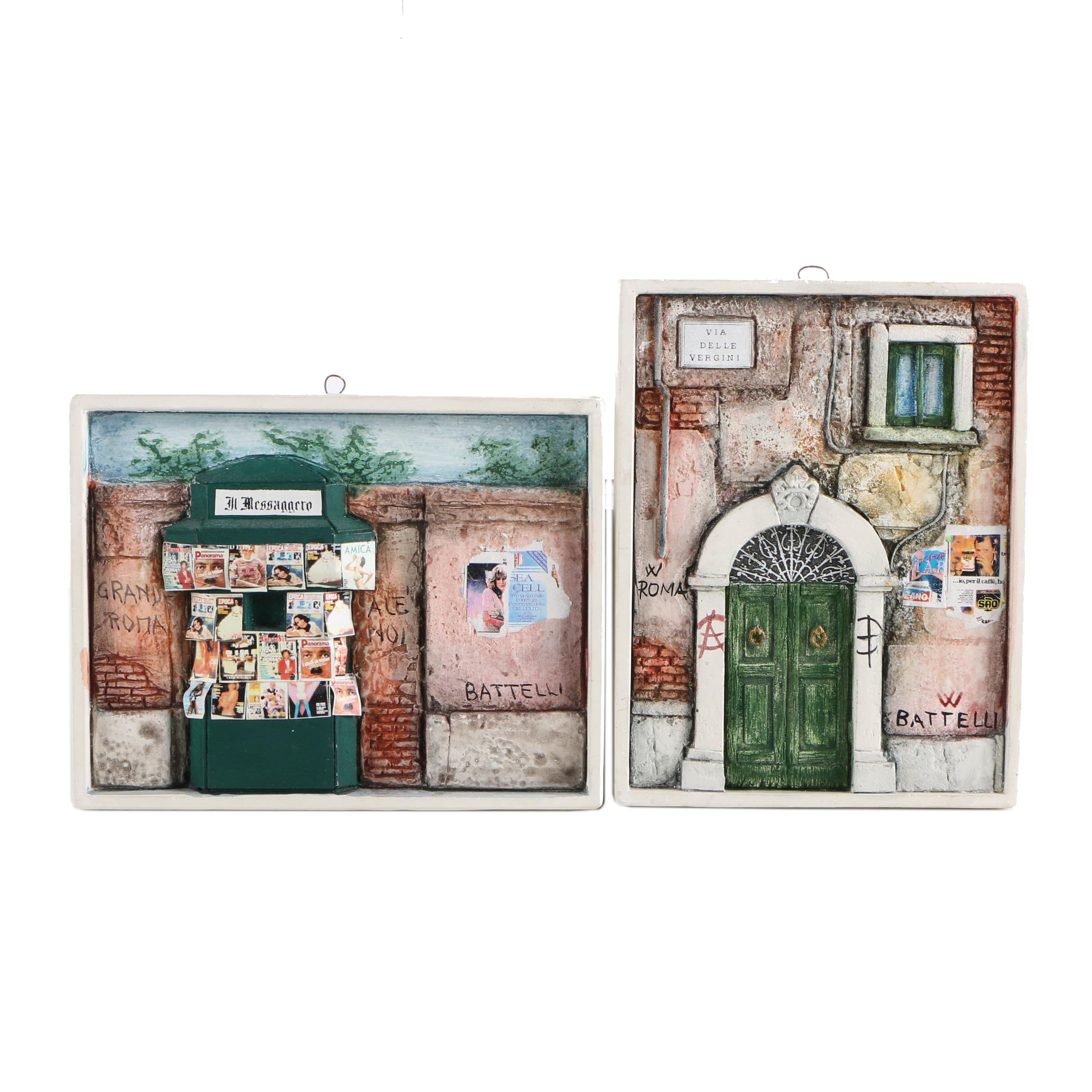 Fausto Battelli Mixed Media Relief Sculptures | EBTH