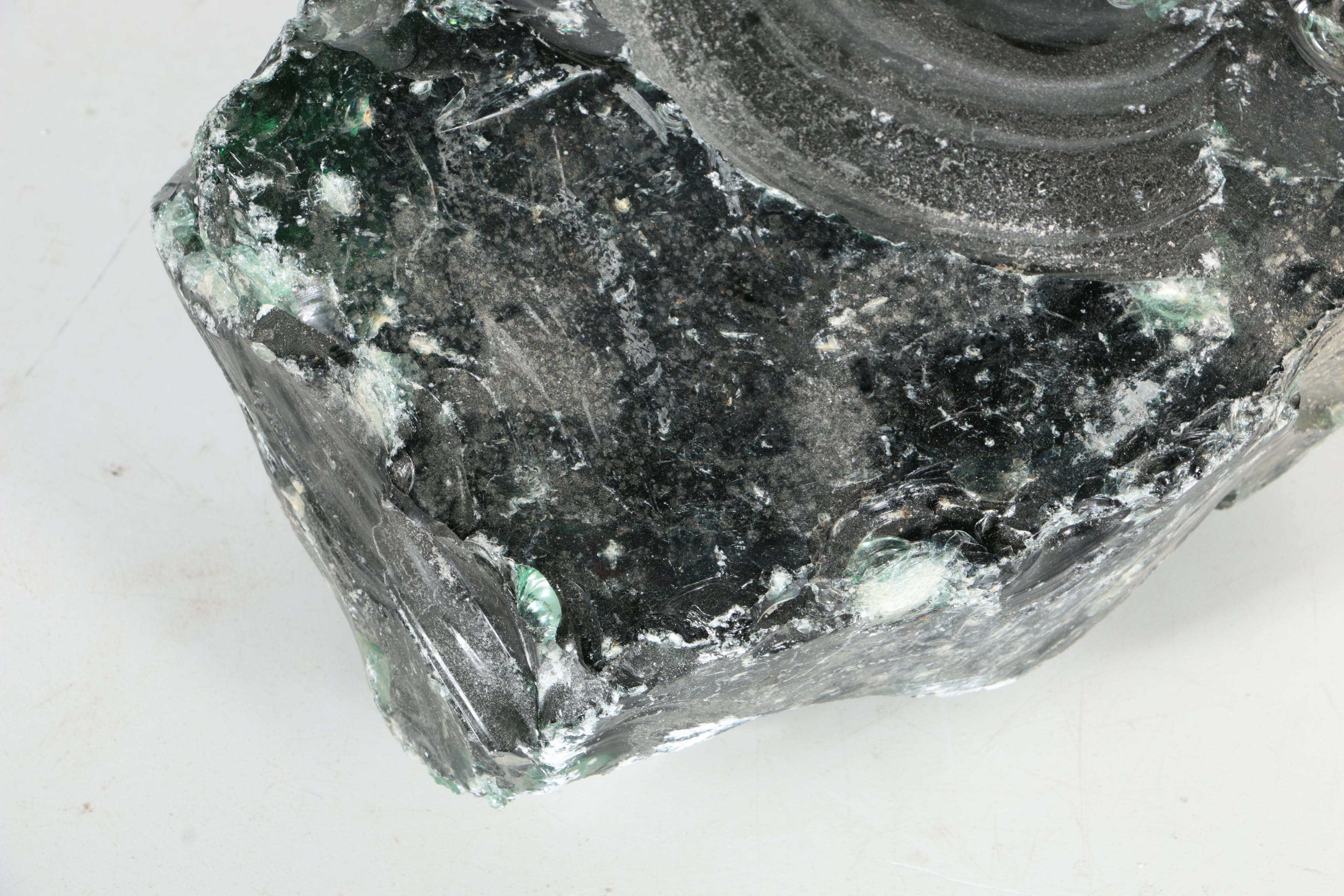 Dark Green Slag Glass Specimens | EBTH