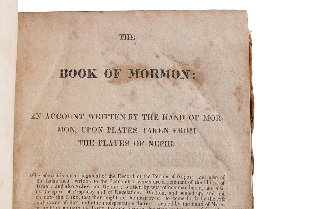 1830 Pugh Family Palmyra First Edition "Book of Mormon" | EBTH