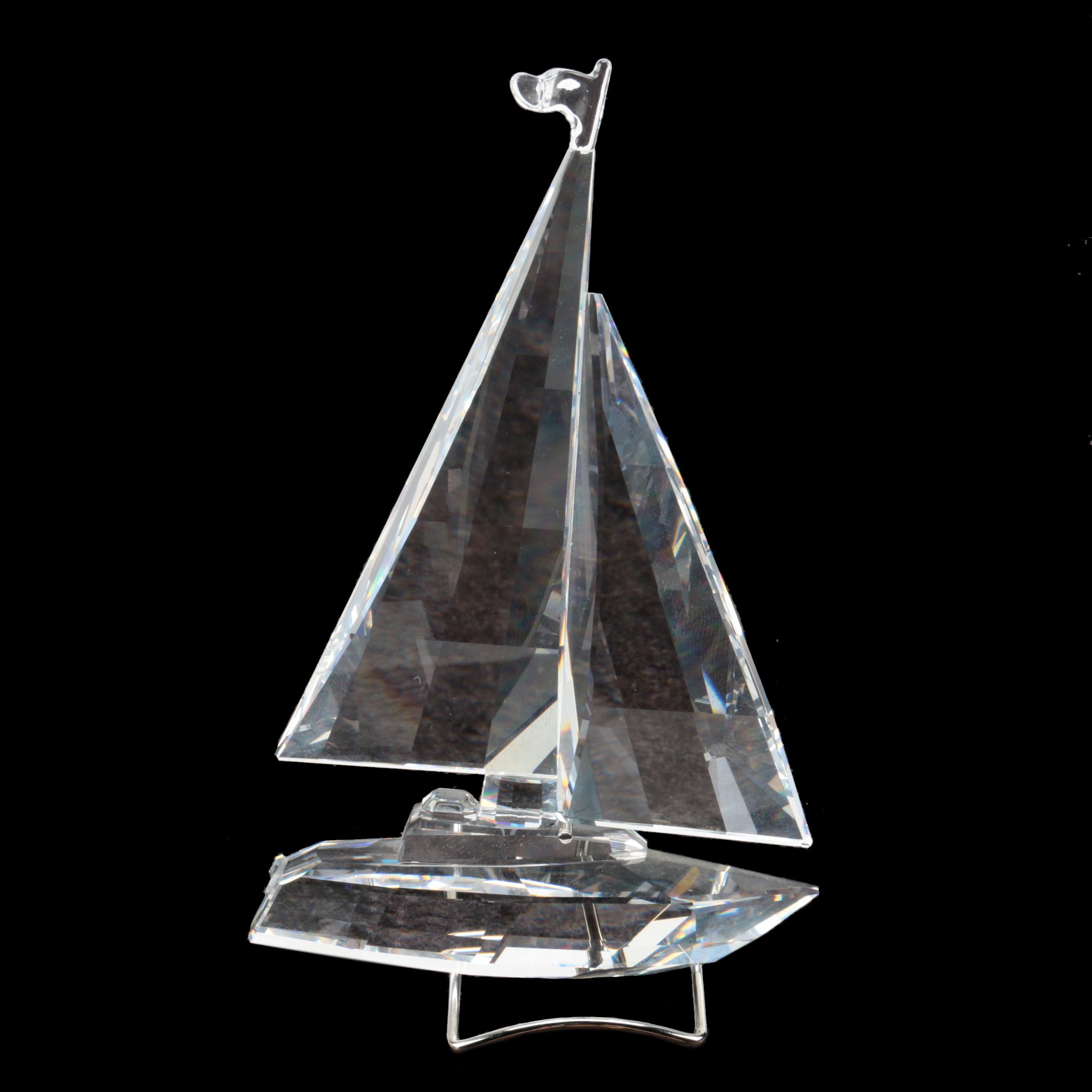 Swarovski Crystal Sailboat Figurine | EBTH
