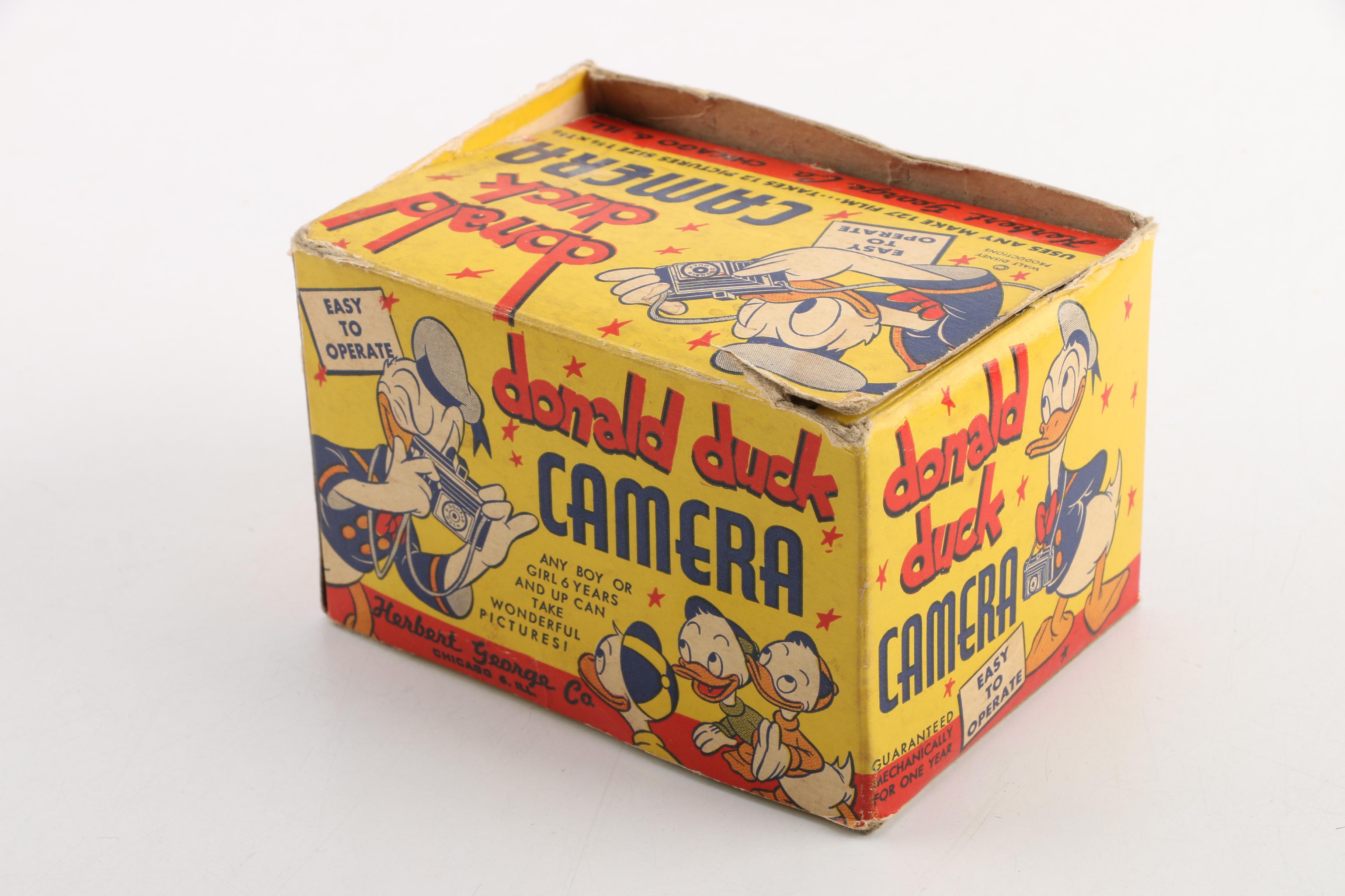 Vintage Donald Duck Camera In Original Box | EBTH