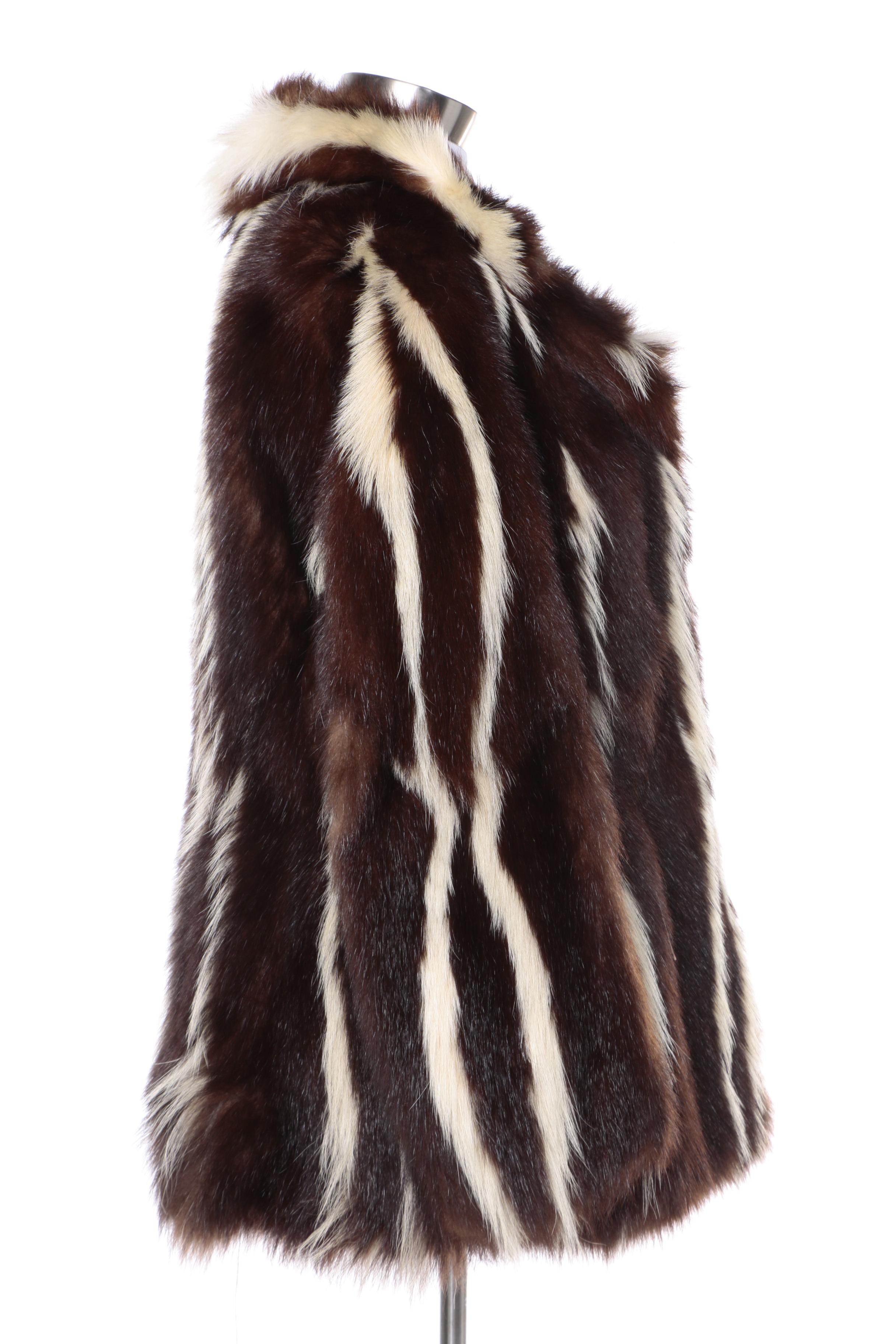 Vintage Skunk Fur Coat | EBTH
