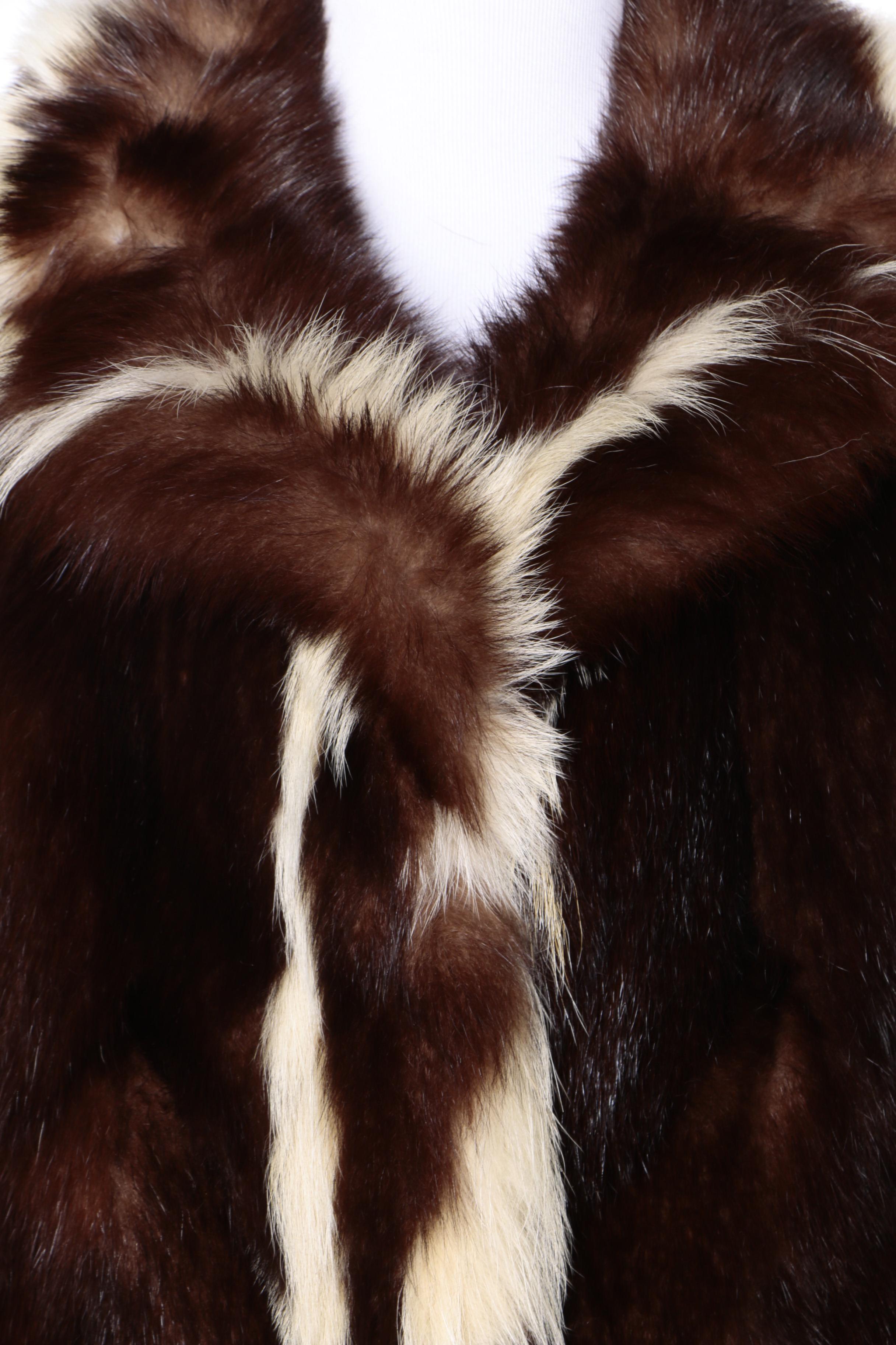 Vintage Skunk Fur Coat | EBTH