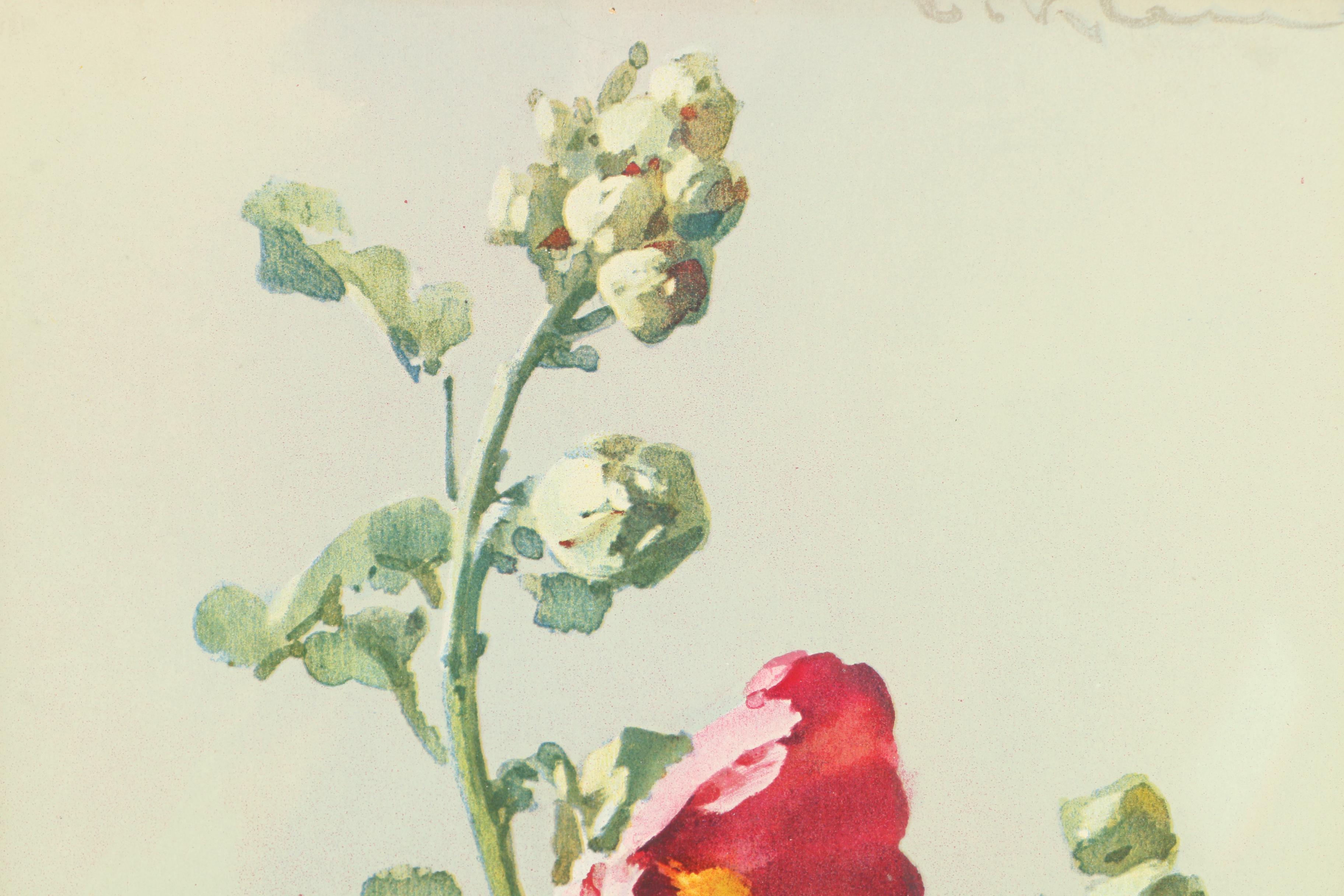 Lithograph on Paper of Roses | EBTH
