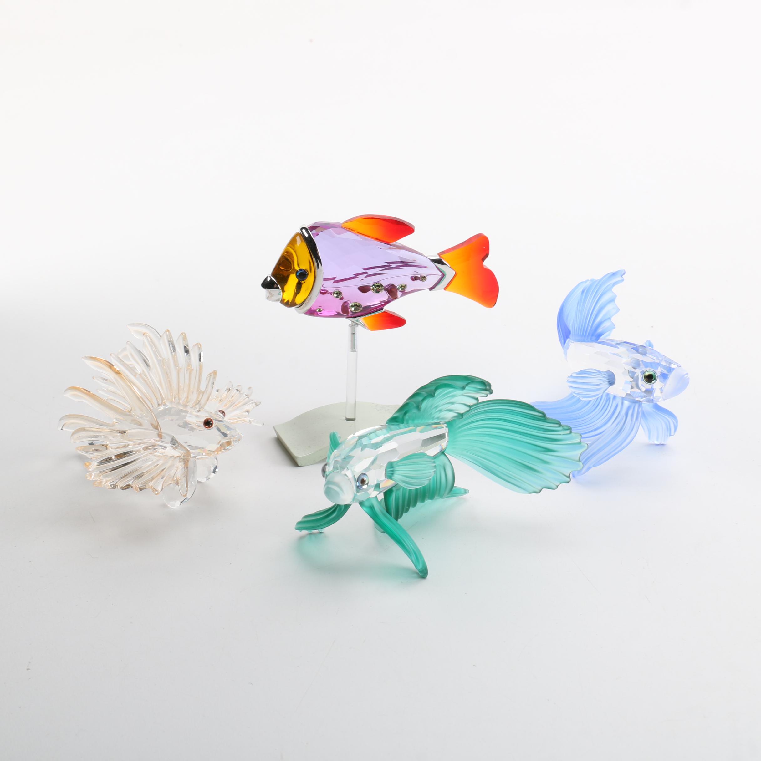 Swarovski "South Sea Collection" Crystals Fish Figurines | EBTH