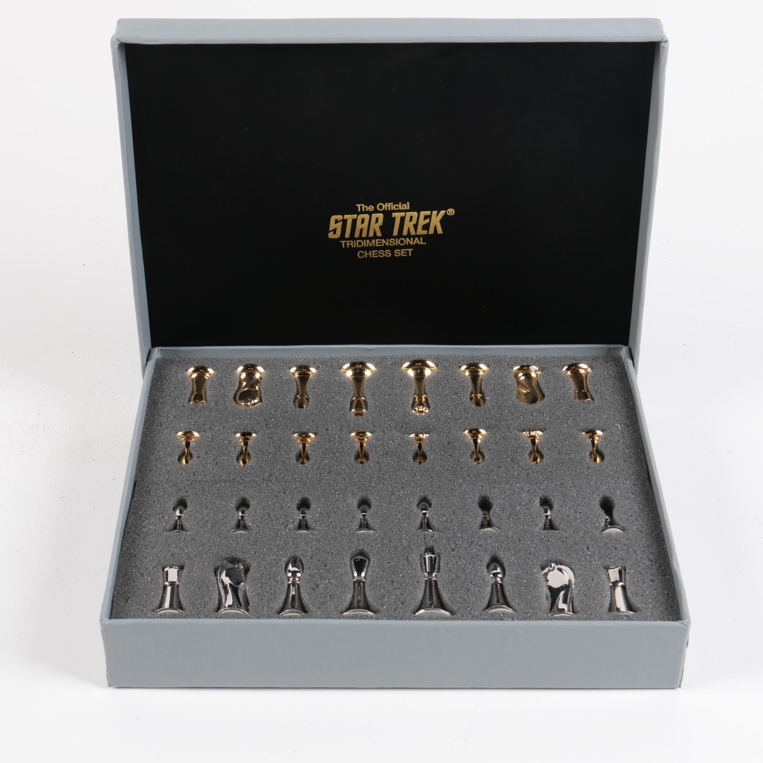 Franklin Mint Official Star Trek Tridimensional Chess Set | EBTH