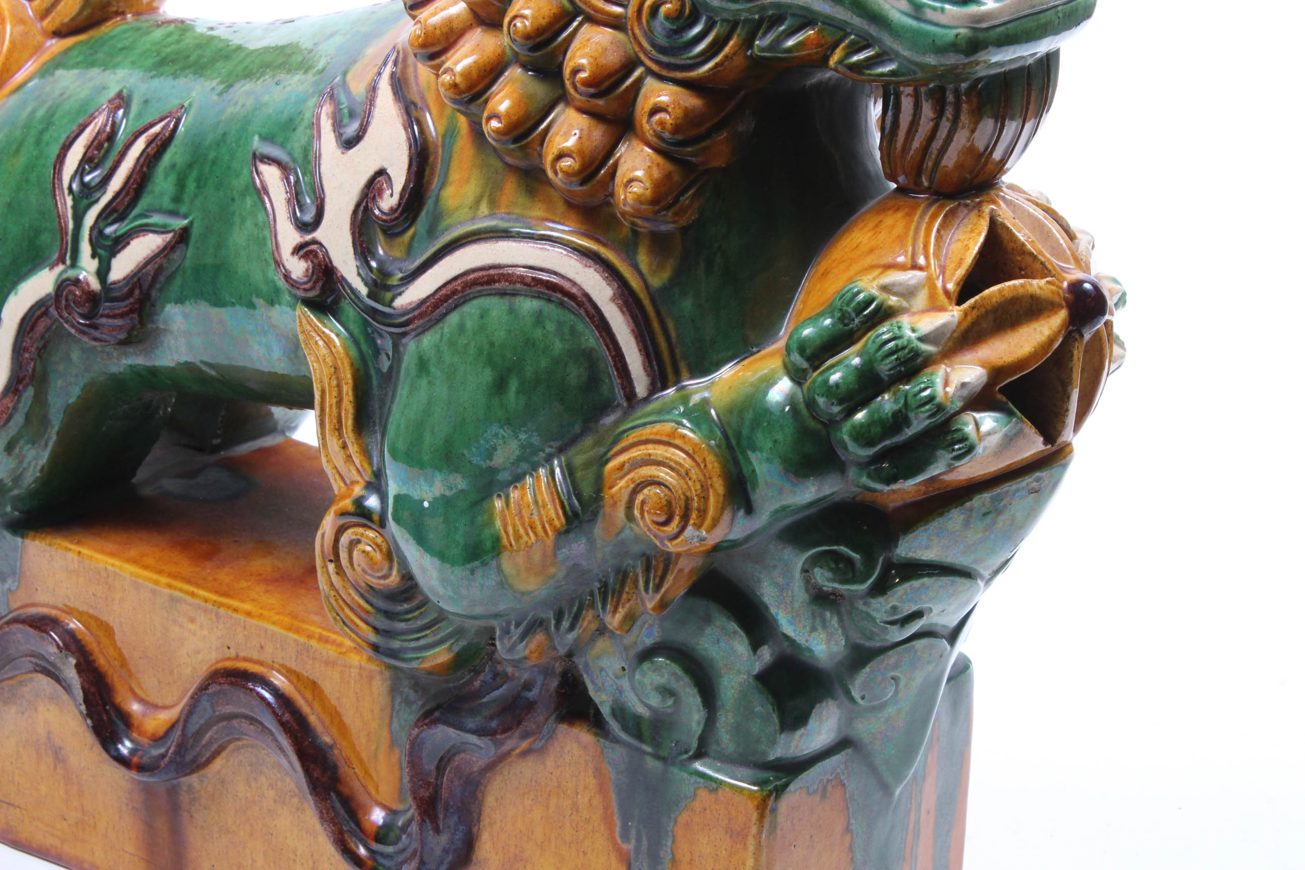 Chinese Lion Ceramic Roof Tile | EBTH