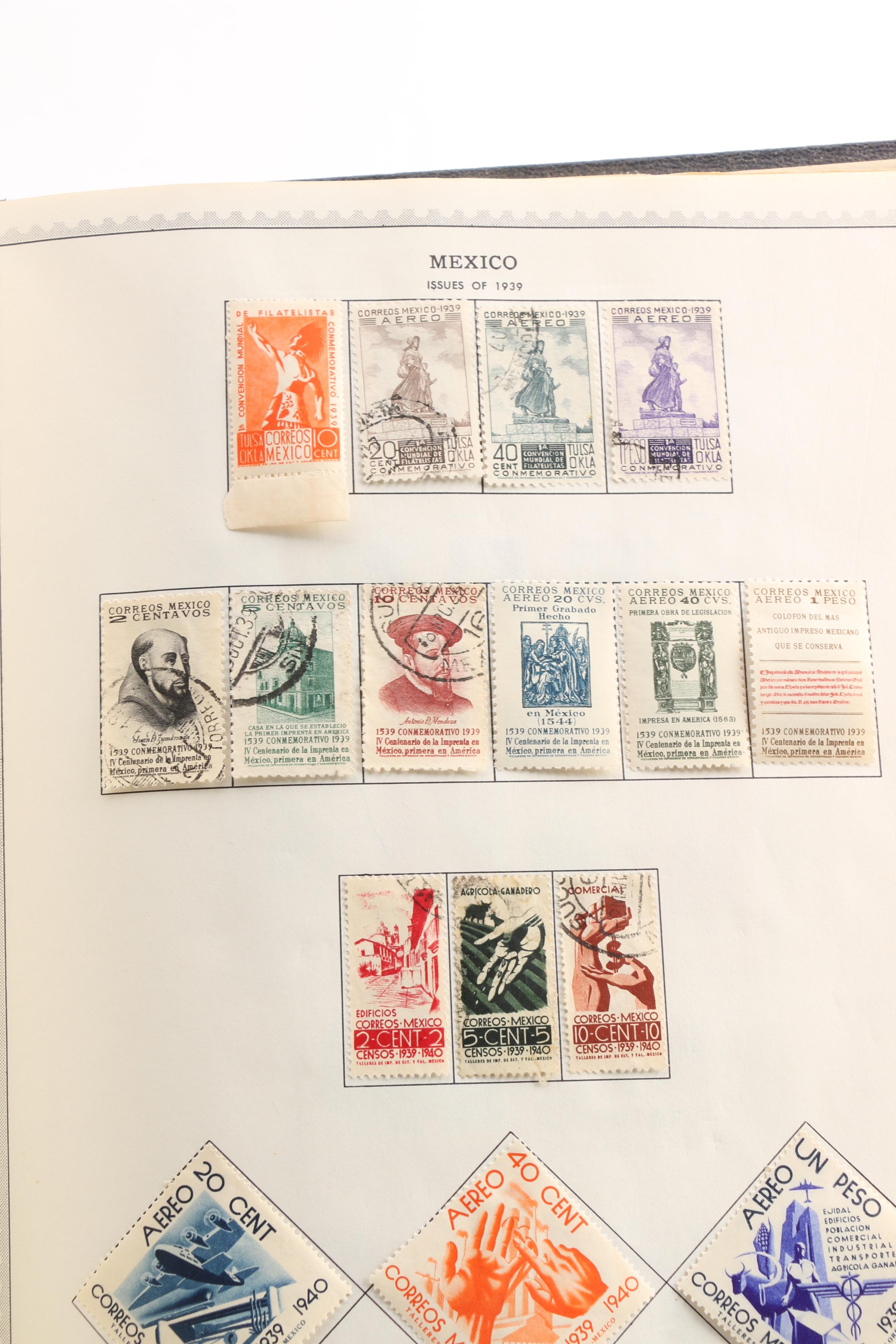 Mexico Postage Stamp Collection in Album | EBTH