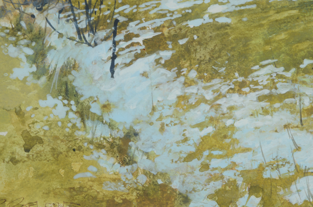 Richard Roflow Watercolor Painting of Pastoral Scene | EBTH