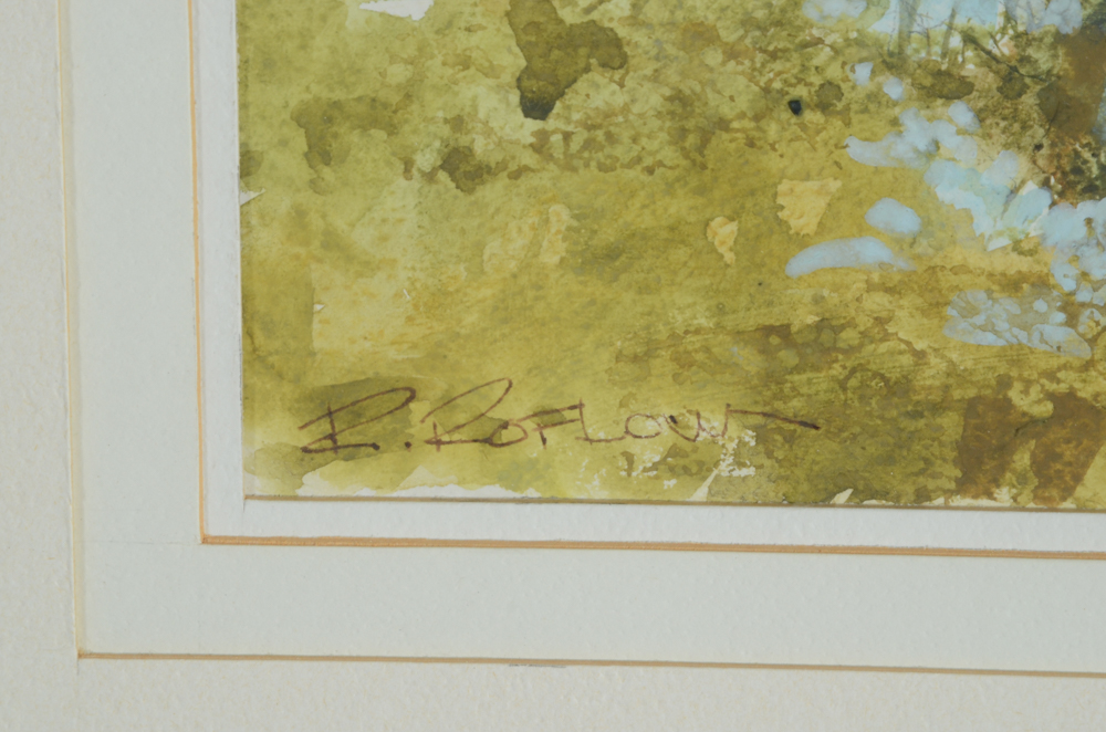 Richard Roflow Watercolor Painting of Pastoral Scene | EBTH