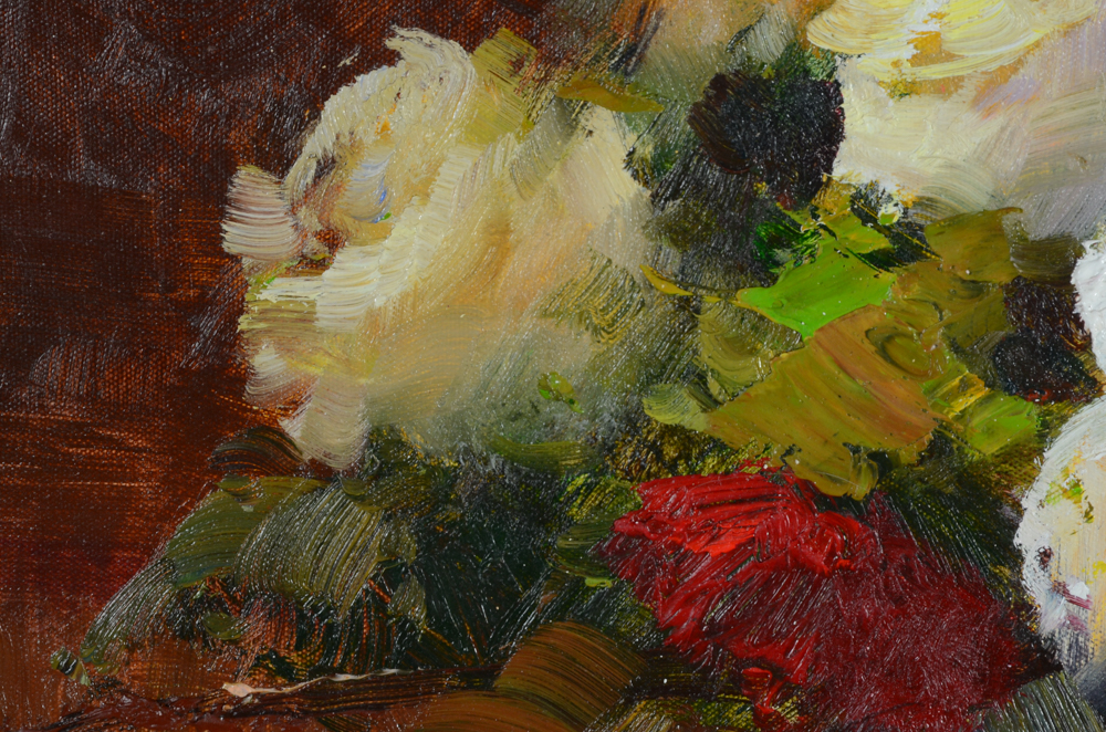 Edwards Oil Painting on Canvas of Floral Still Life | EBTH