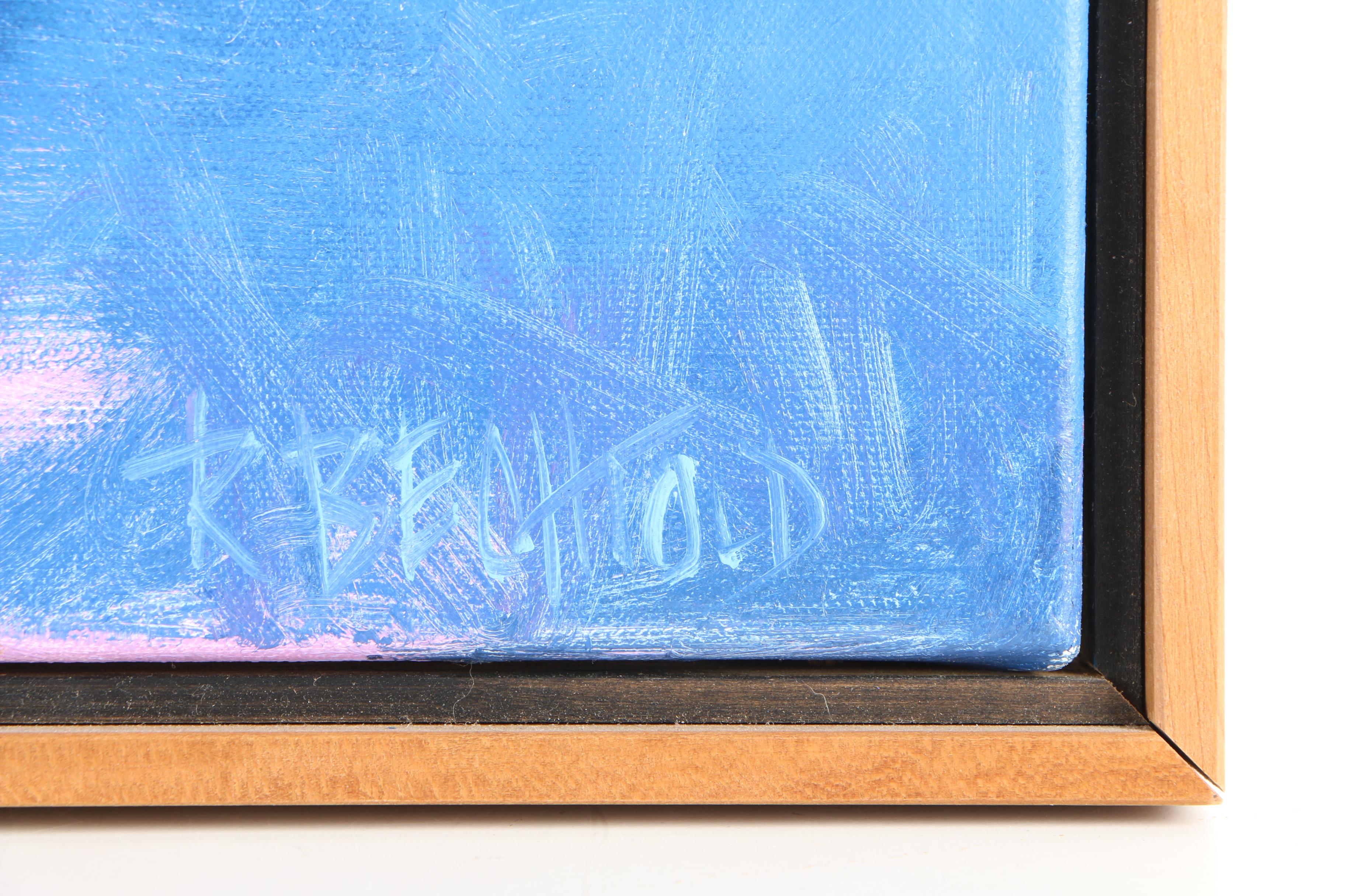 Rodger Bechtold Oil Painting on Canvas "Sun Above Deep Blue" | EBTH