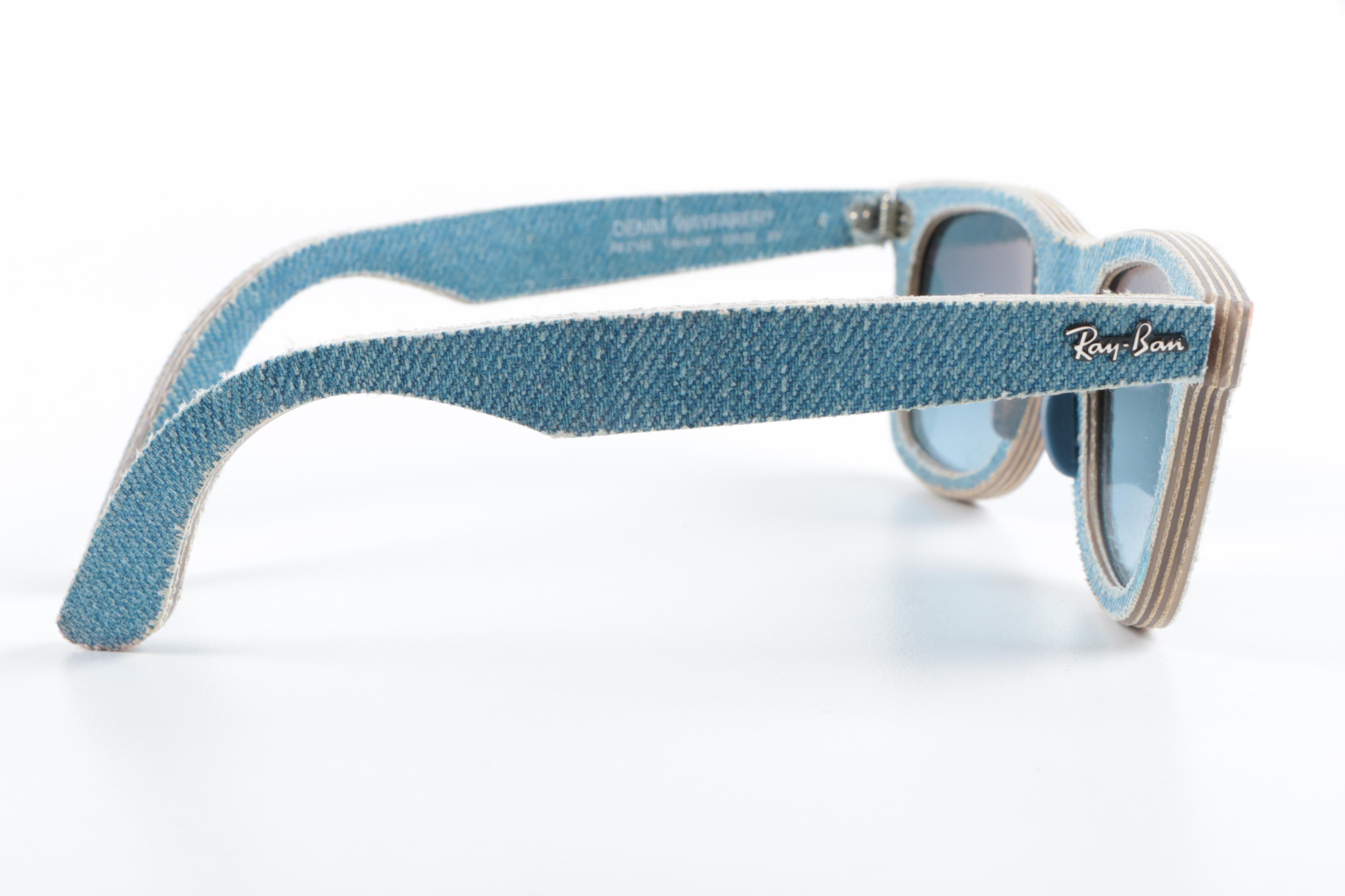 Ray-Ban Denim Wayfarer Sunglasses with Case | EBTH