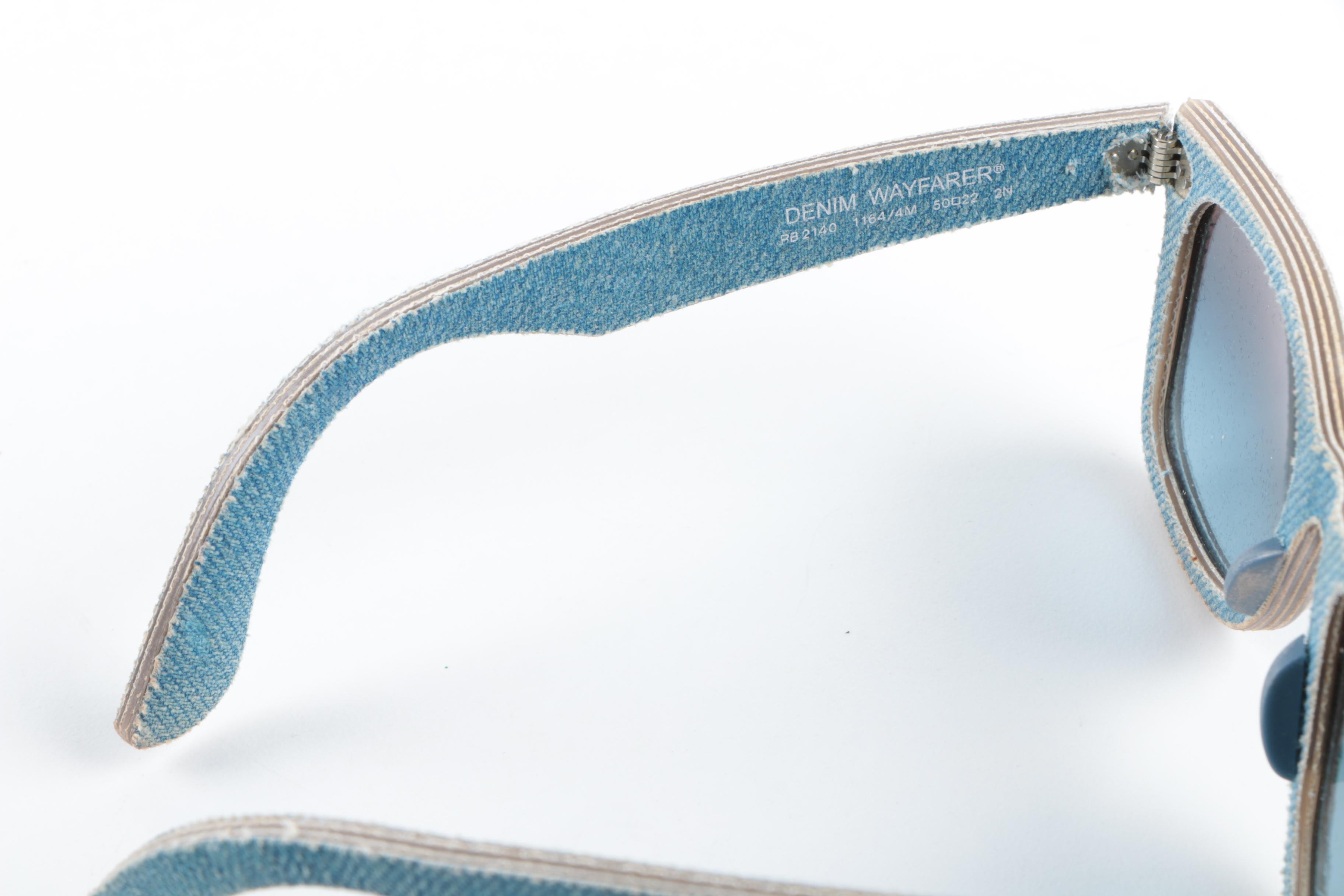 Ray-Ban Denim Wayfarer Sunglasses with Case | EBTH