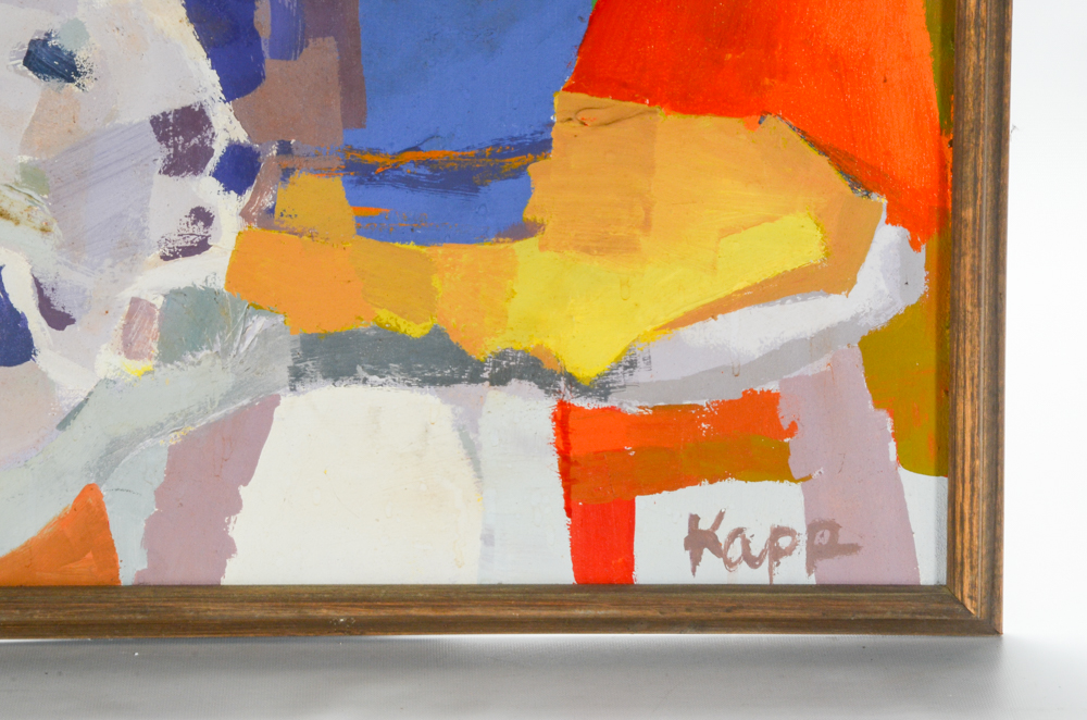 Kapp Abstract Oil Painting of a Still Life | EBTH