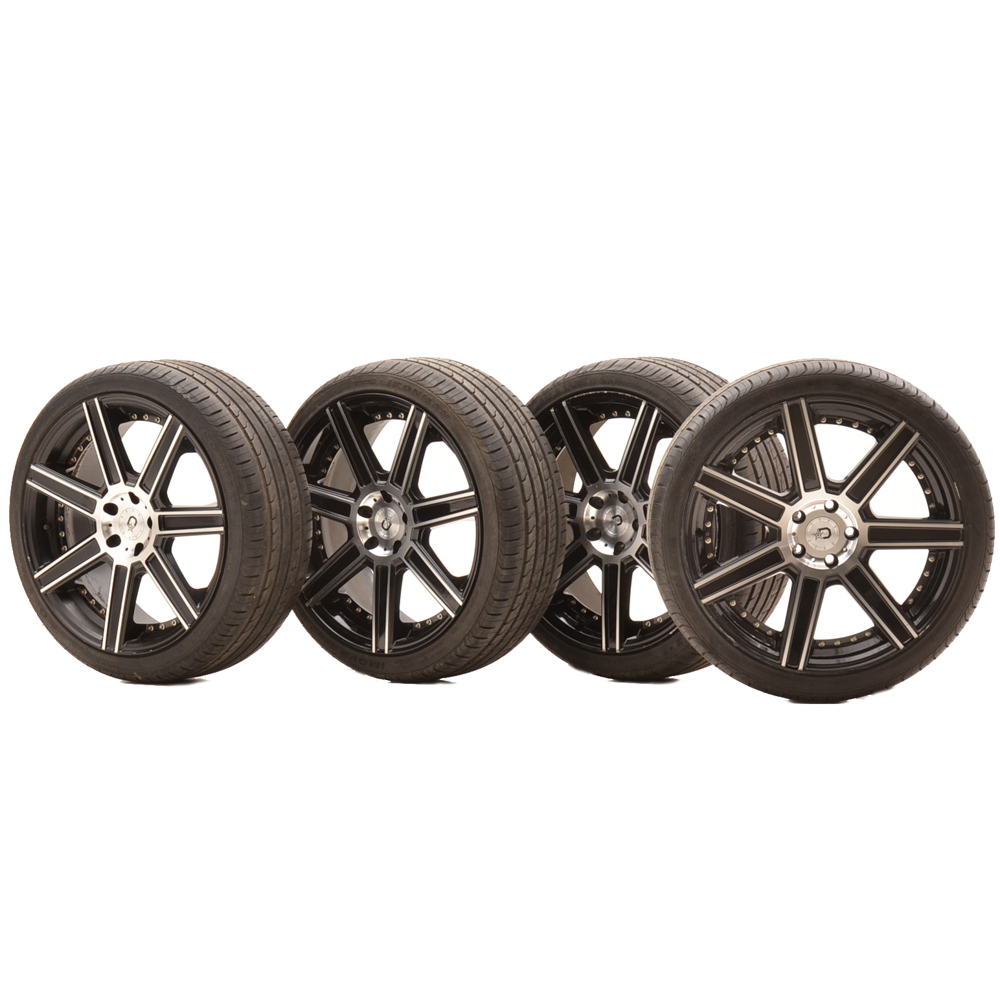 Drop Star Black Rims with Ironman Tires | EBTH