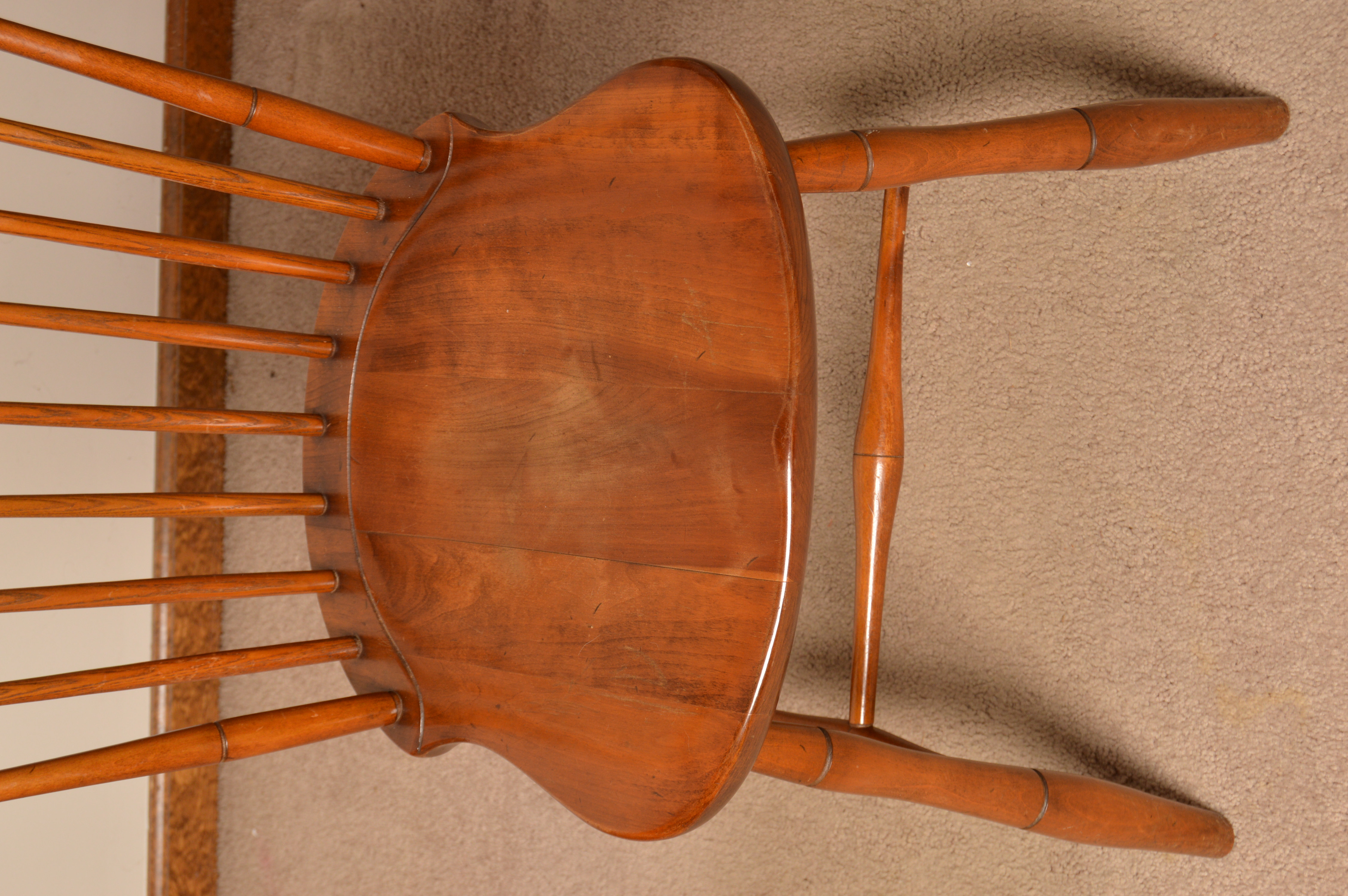 Stickley Colonial Style Maple Dining Table and Six Windsor Chairs | EBTH