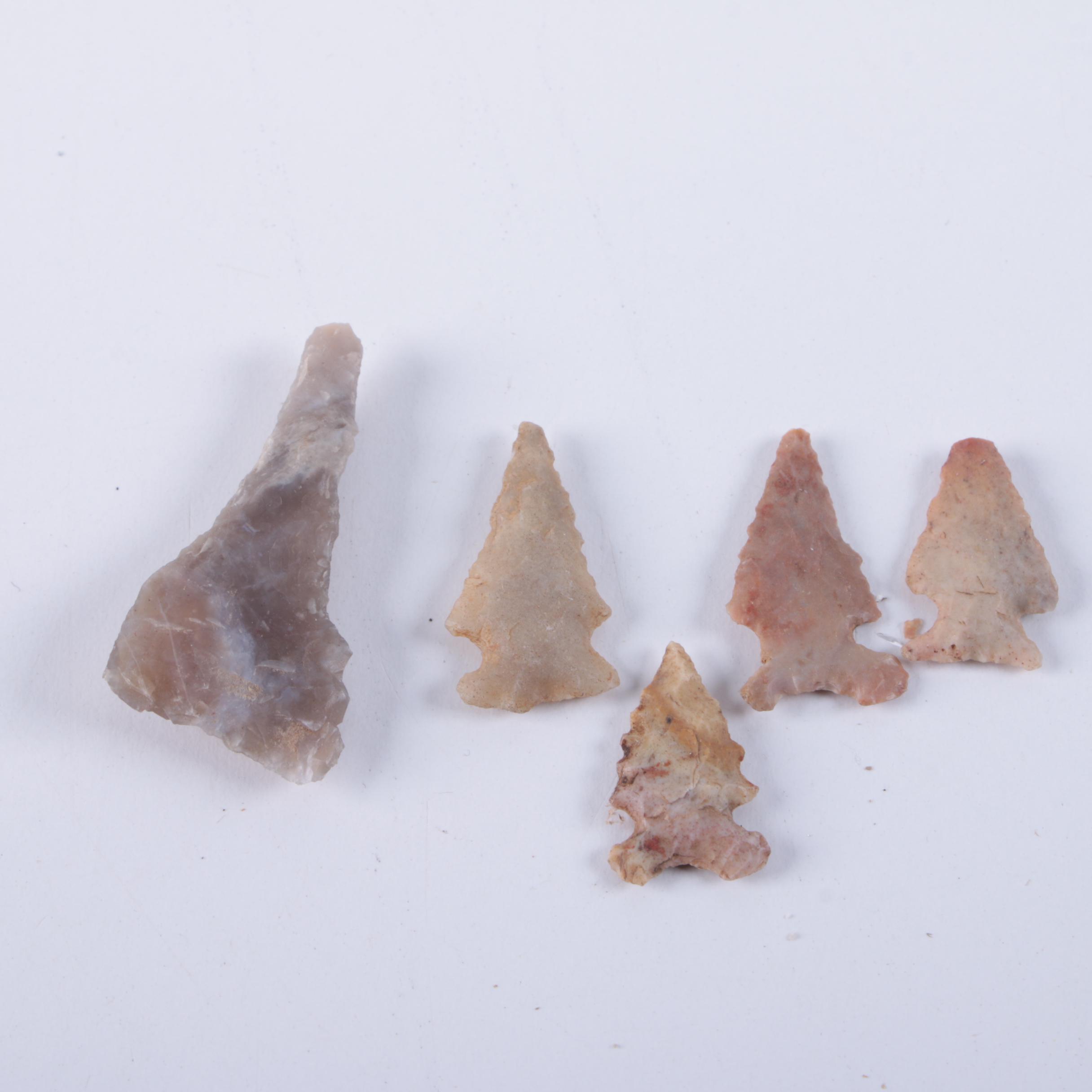 Bifacial Projectile Points and Clay Bowl | EBTH