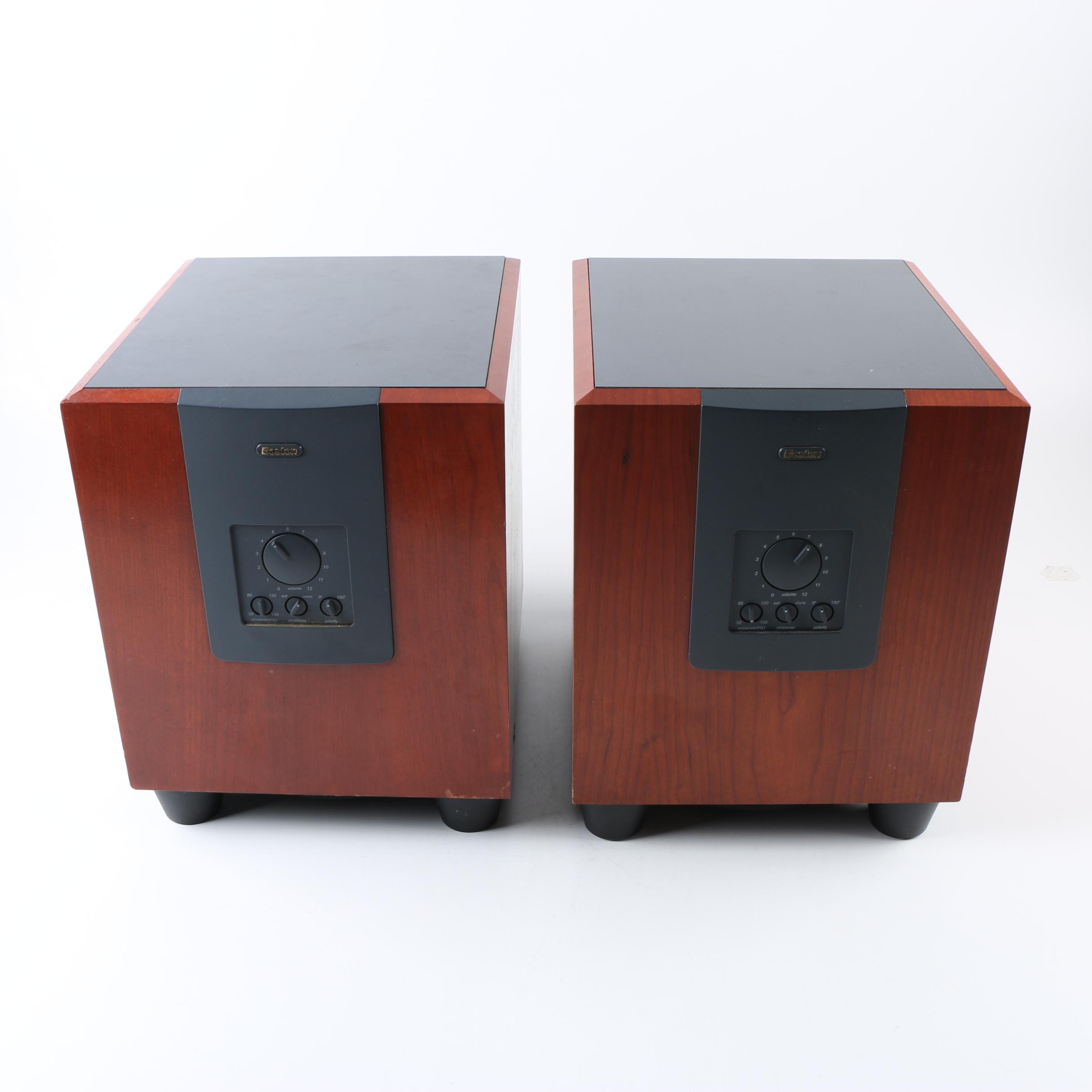Boston Acoustics PowerVent PV1000 Subwoofers | EBTH