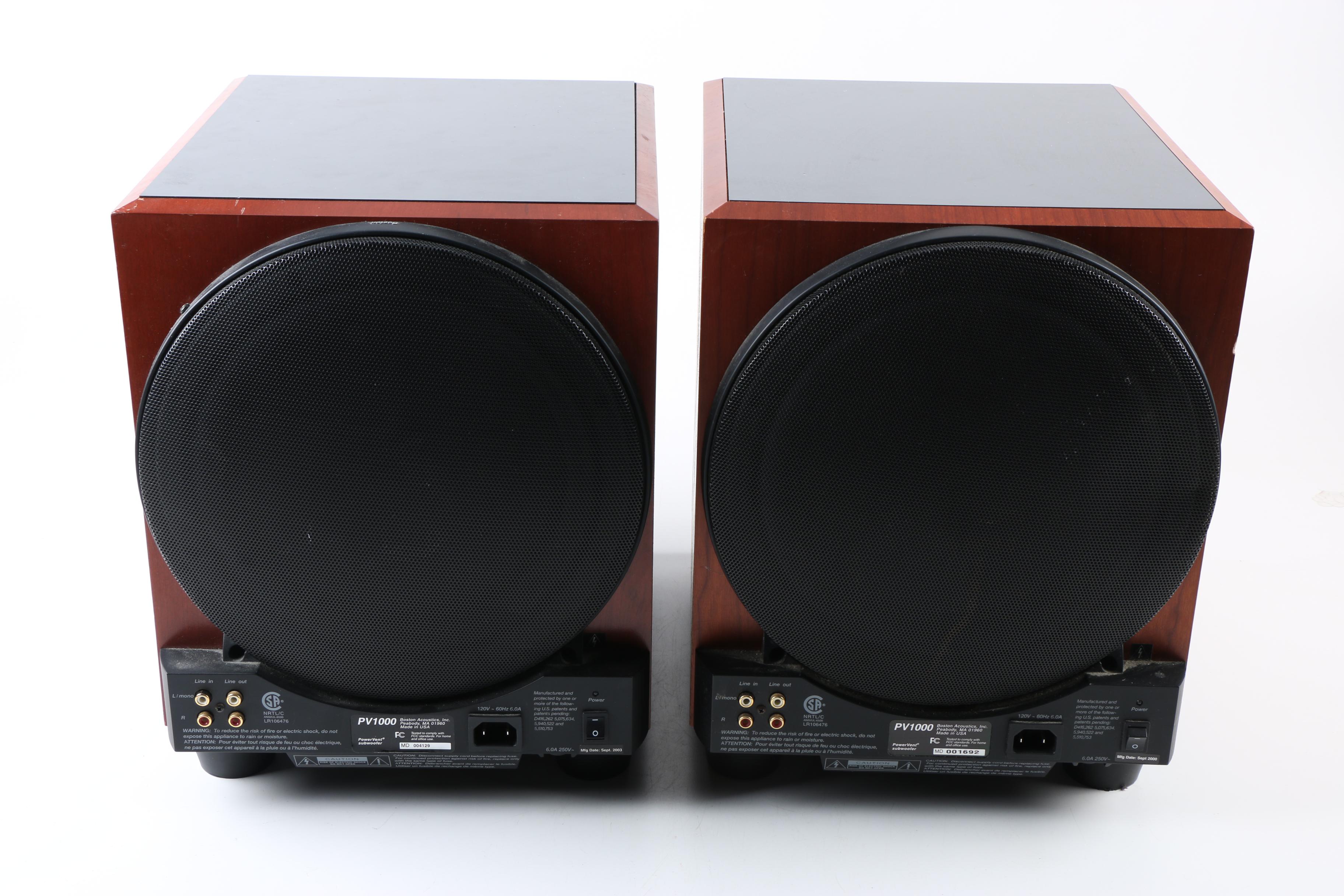 Boston Acoustics PowerVent PV1000 Subwoofers | EBTH