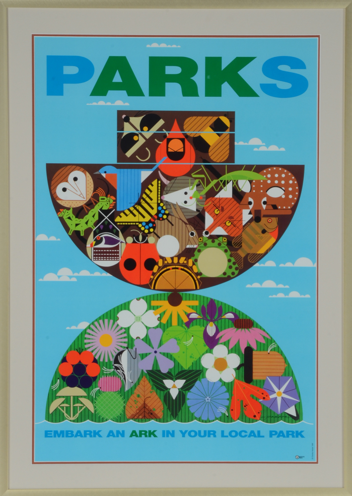 Charley Harper Hamilton County "Parks" Poster | EBTH