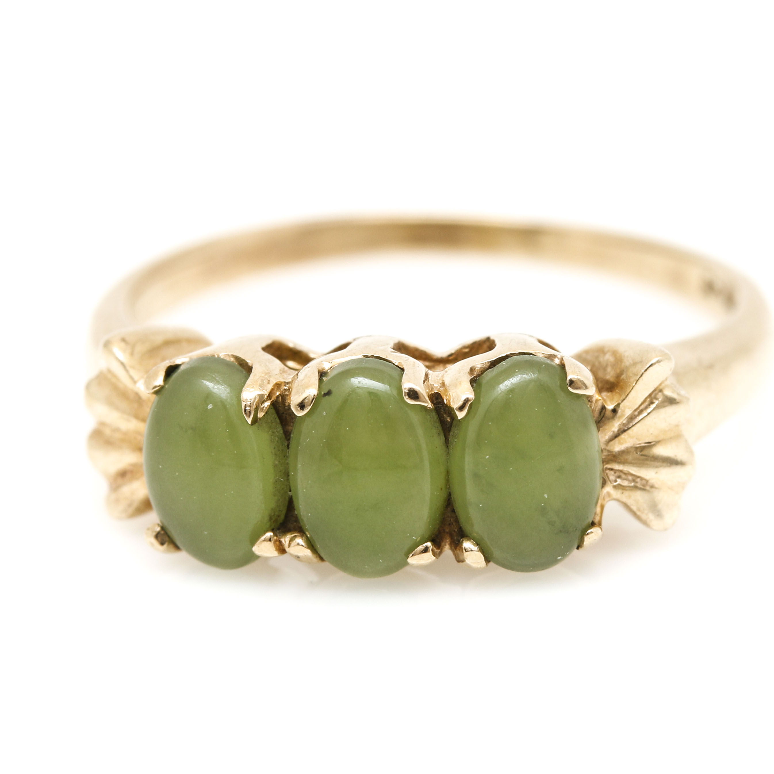 10K Yellow Gold Nephrite Ring | EBTH