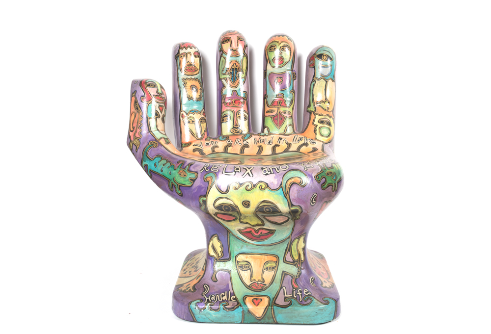 RokokoArt Painted Hand Chair by Rotonics | EBTH