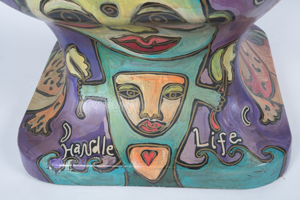 RokokoArt Painted Hand Chair by Rotonics | EBTH